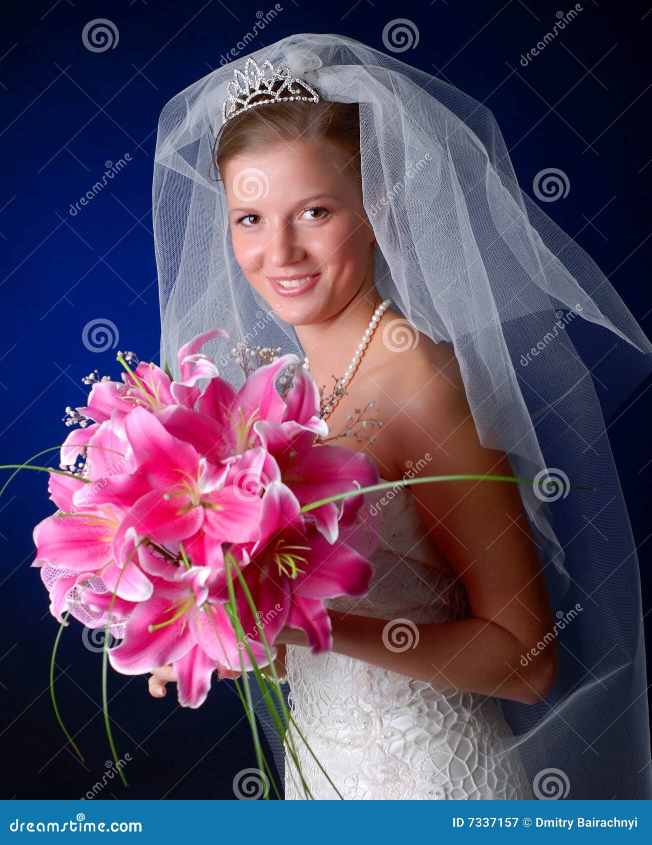 Young beautiful bride stock image. Image of marry, isolated - 7337157