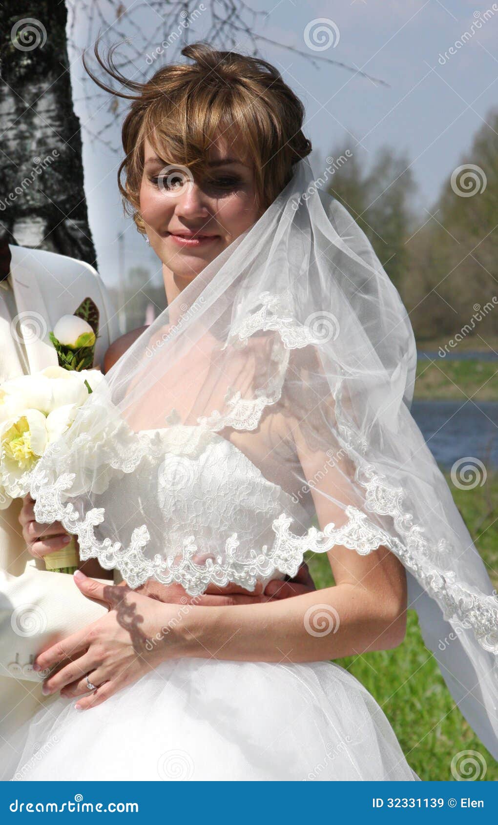 Young beautiful bride stock image. Image of person, bridegroom - 32331139