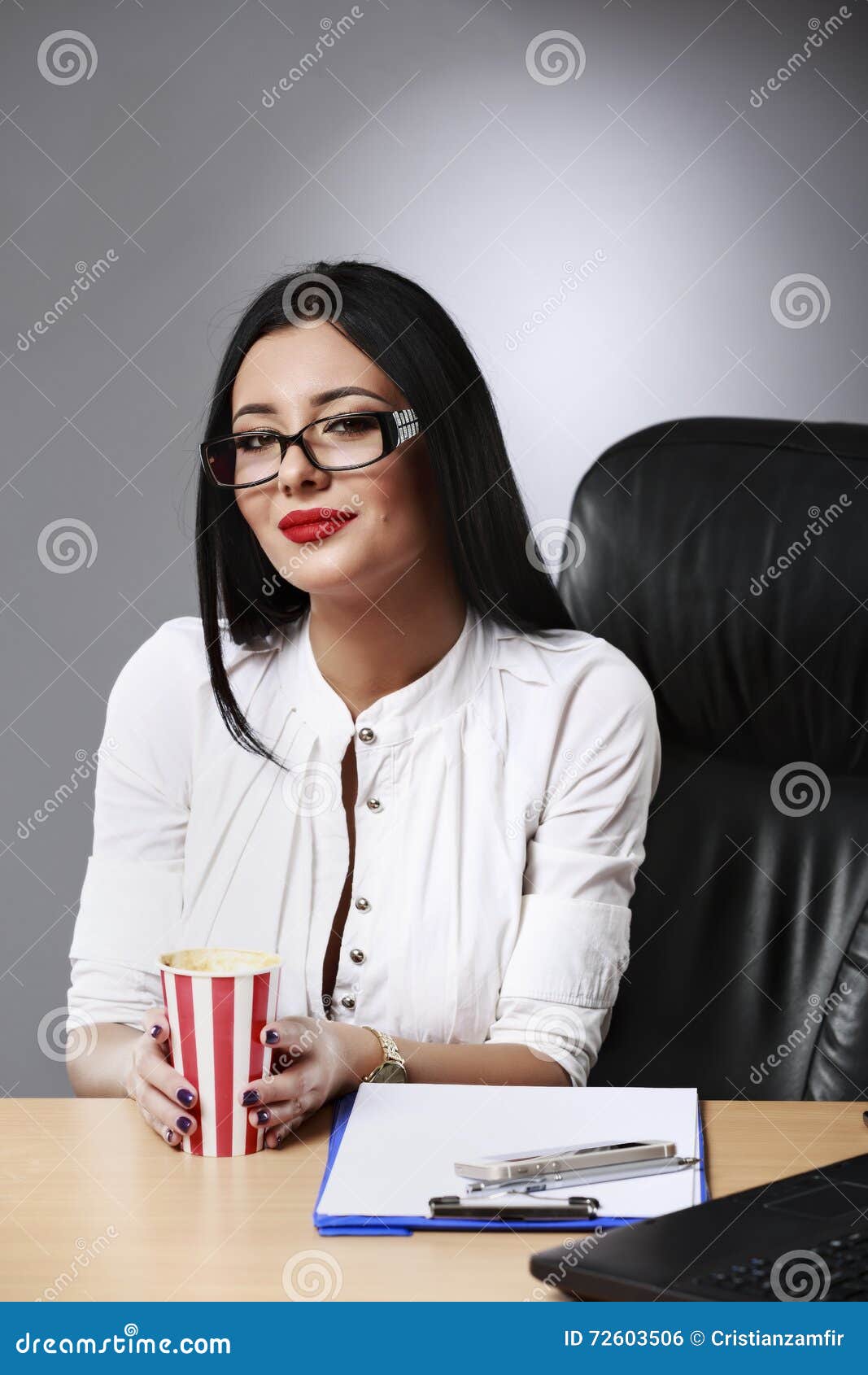 Young Beautiful Businesswoman is Relaxing Stock Photo - Image of ... Young Beautiful Businesswoman is Relaxing Stock Photo - Image of ...