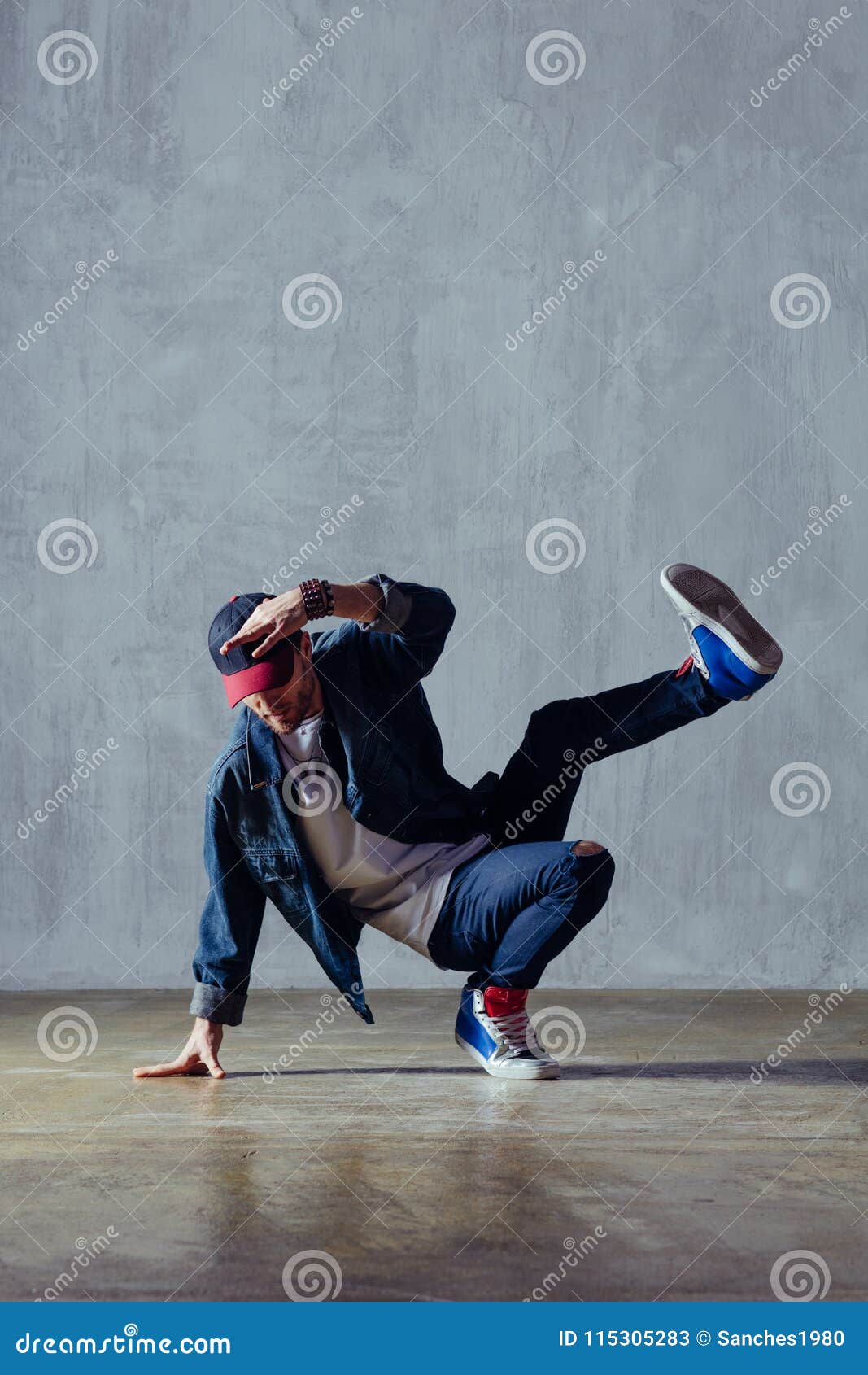 Young Beautiful Male Dancer Posing in Studio Stock Image - Image of ...