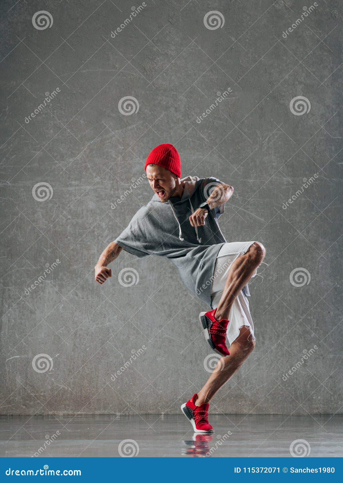 Young Beautiful Male Dancer Posing in Studio Stock Image - Image of ...