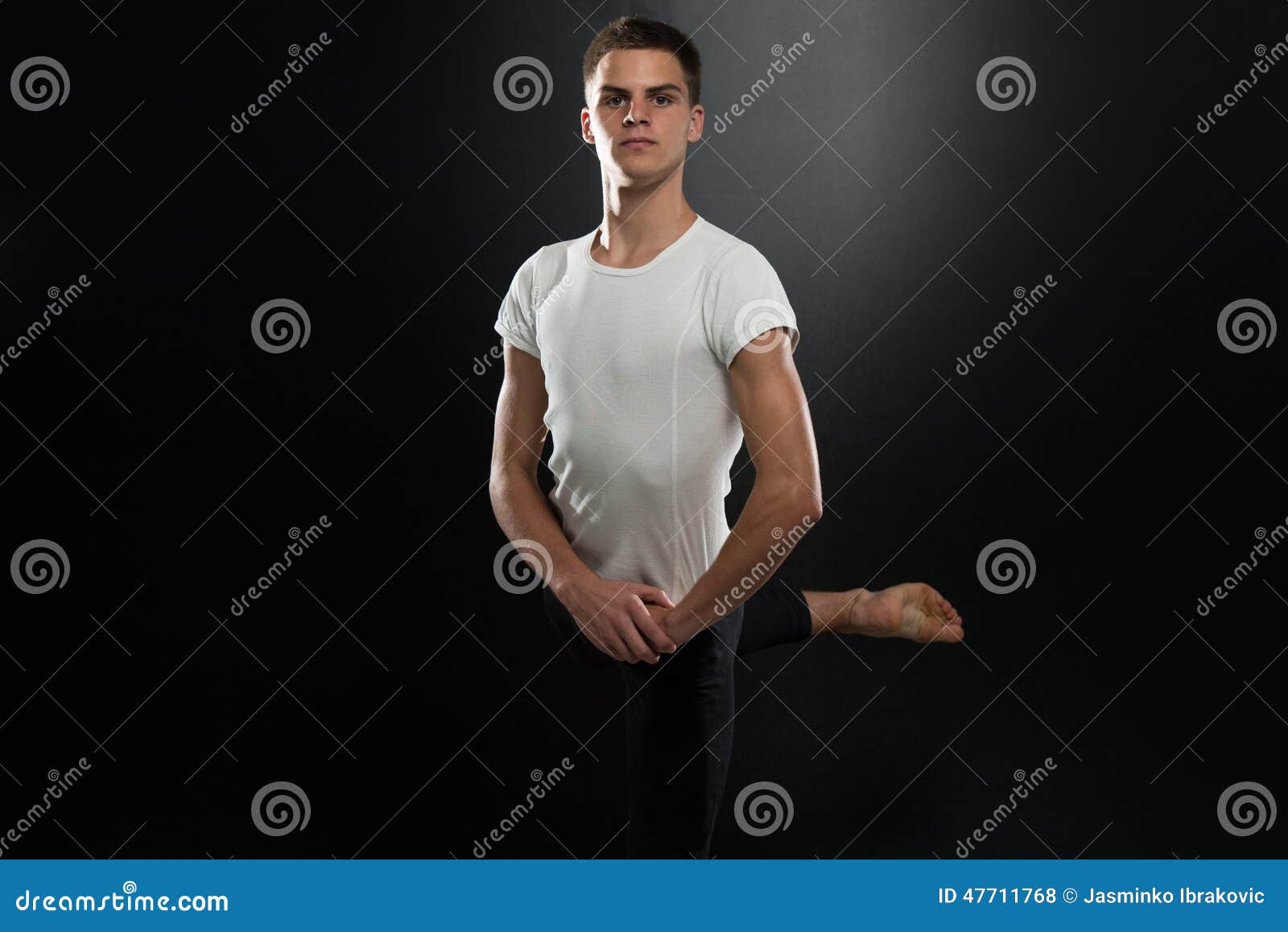 Young Beautiful Dancer Posing on a Studio Background Stock Photo ...