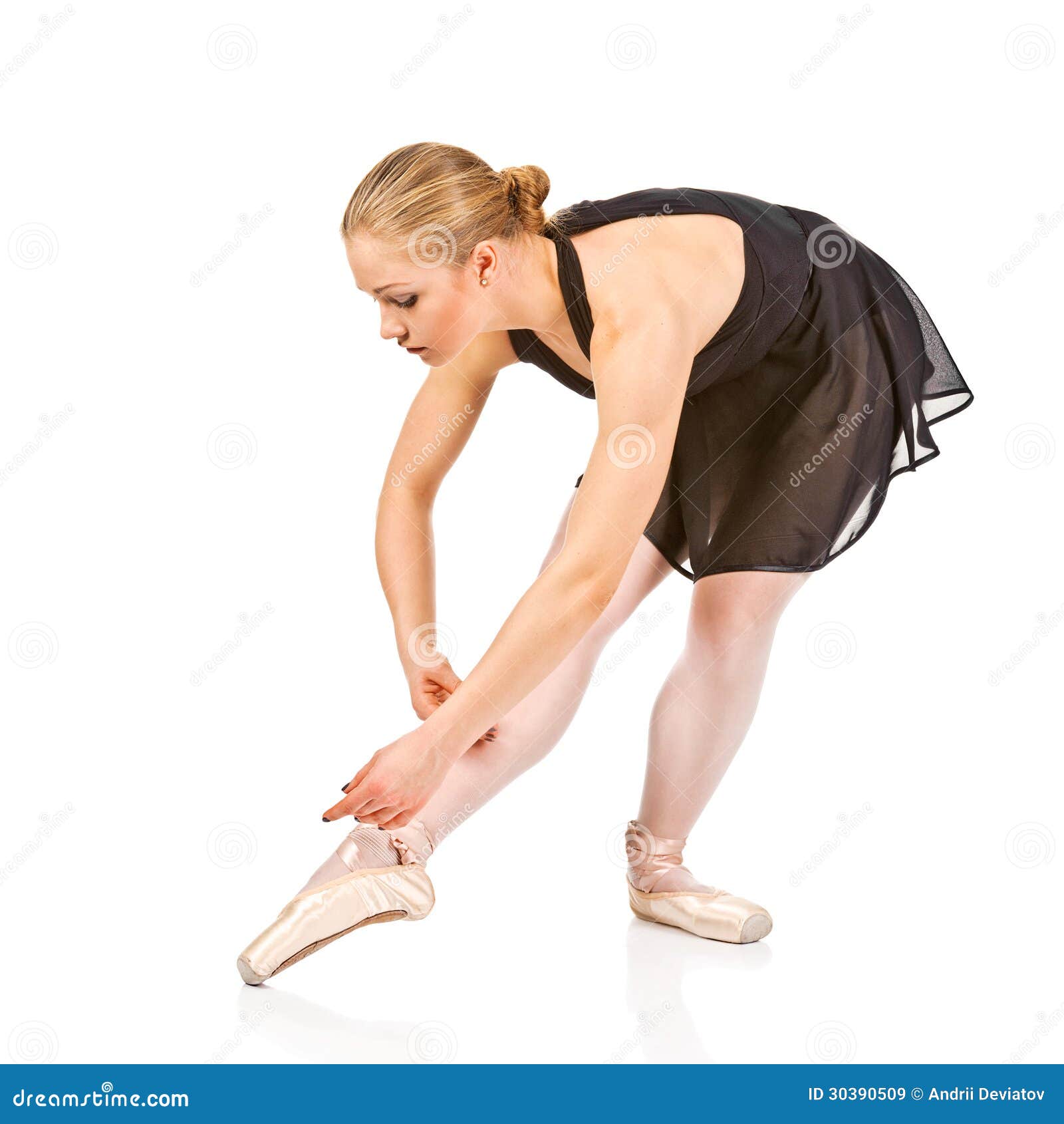Young and Beautiful Dancer Posing in Studio Stock Image - Image of ...