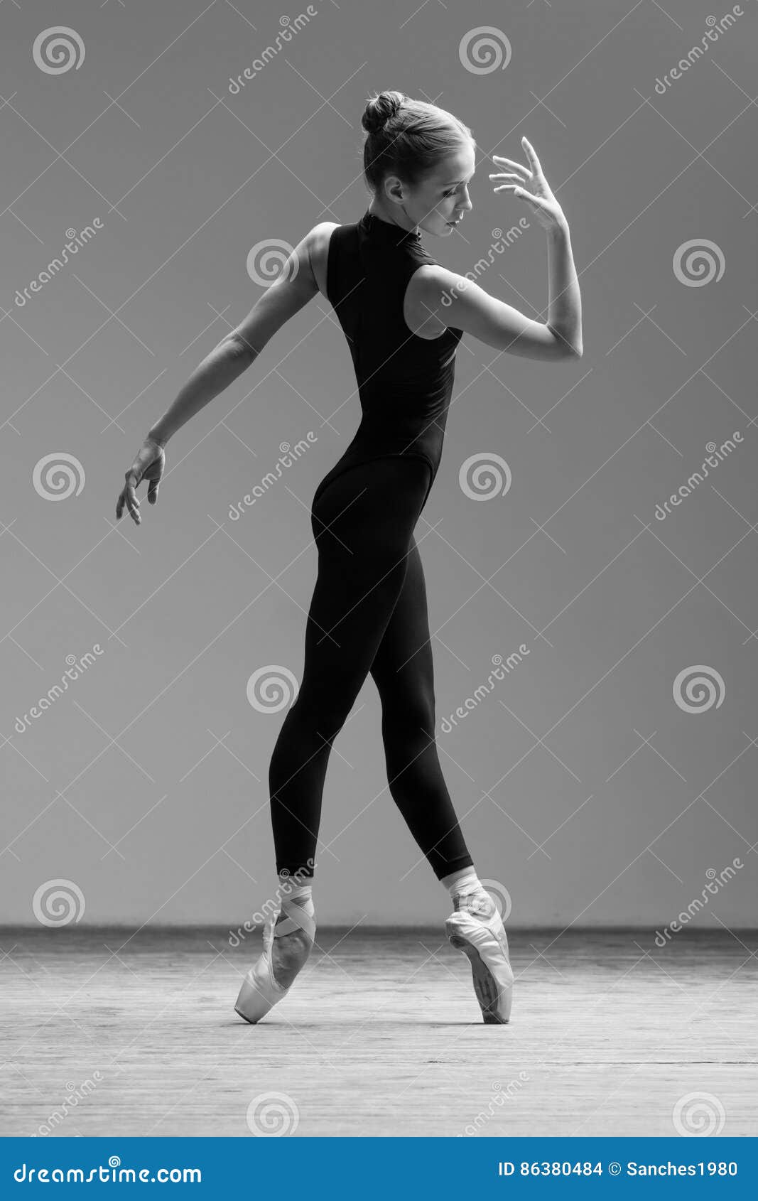 Young Beautiful Dancer Posing in Studio Stock Photo - Image of exercise ...