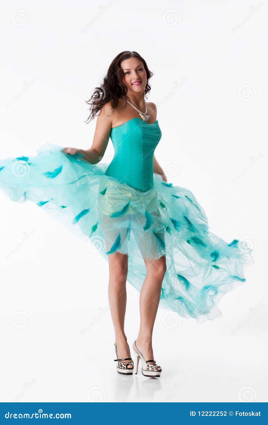 Young Beautiful Dancing Woman Stock Photo - Image of moving, human ...
