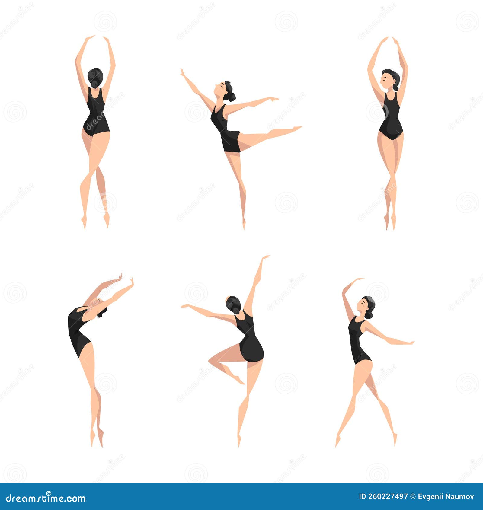 Young Beautiful Female Ballet Dancer in Black Leotard in Different Pose ... Young Beautiful Female Ballet Dancer in Black Leotard in Different Pose ...