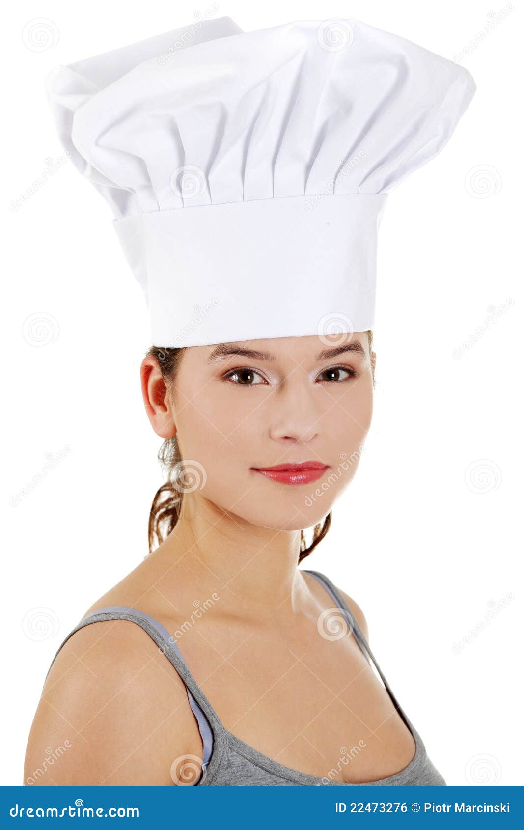 Young Beautiful Female Cook Stock Photo - Image of holding, fresh: 22473276