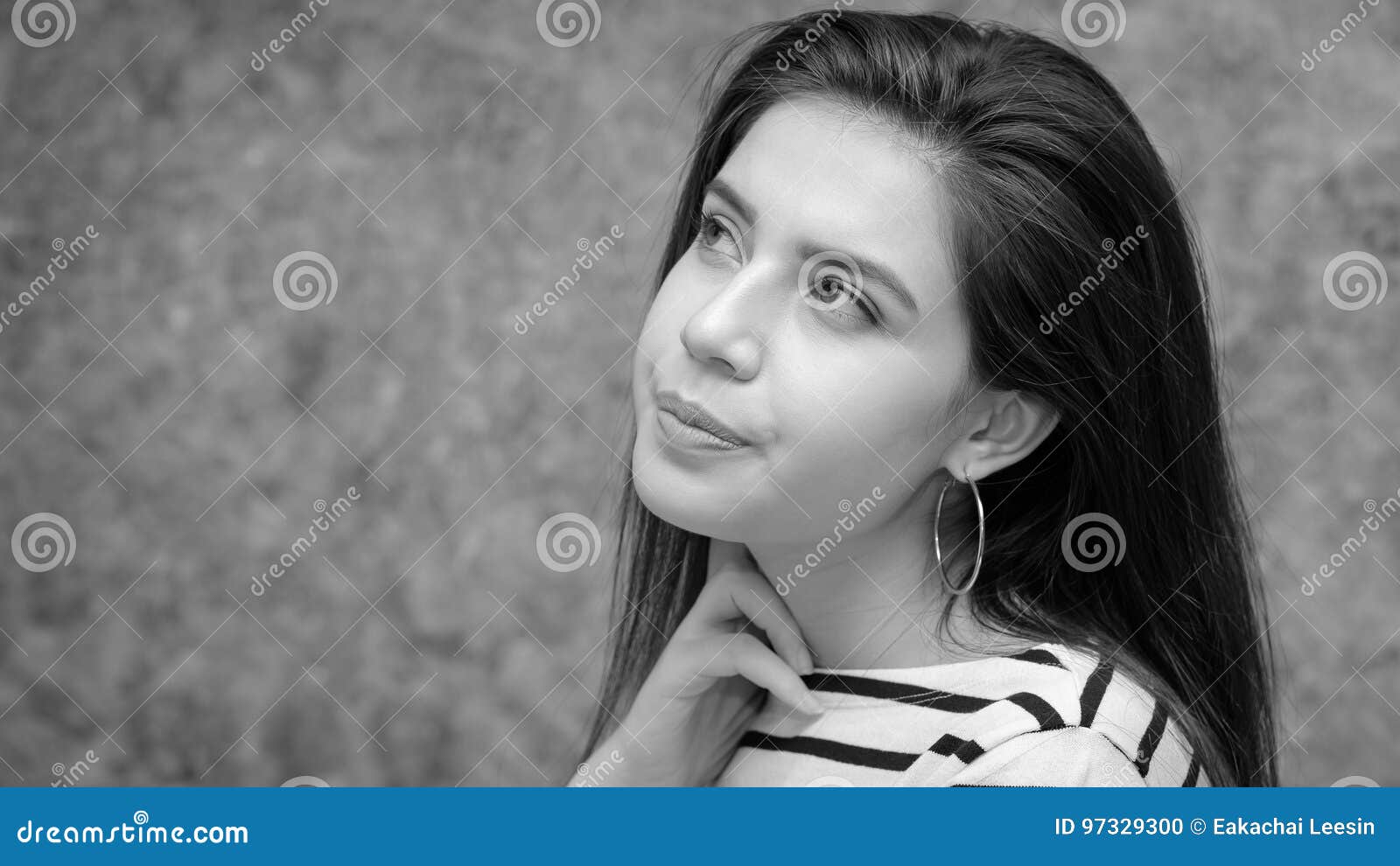 Young Beautiful Girl Looking Anxious, Stock Photo - Image of anxious ...