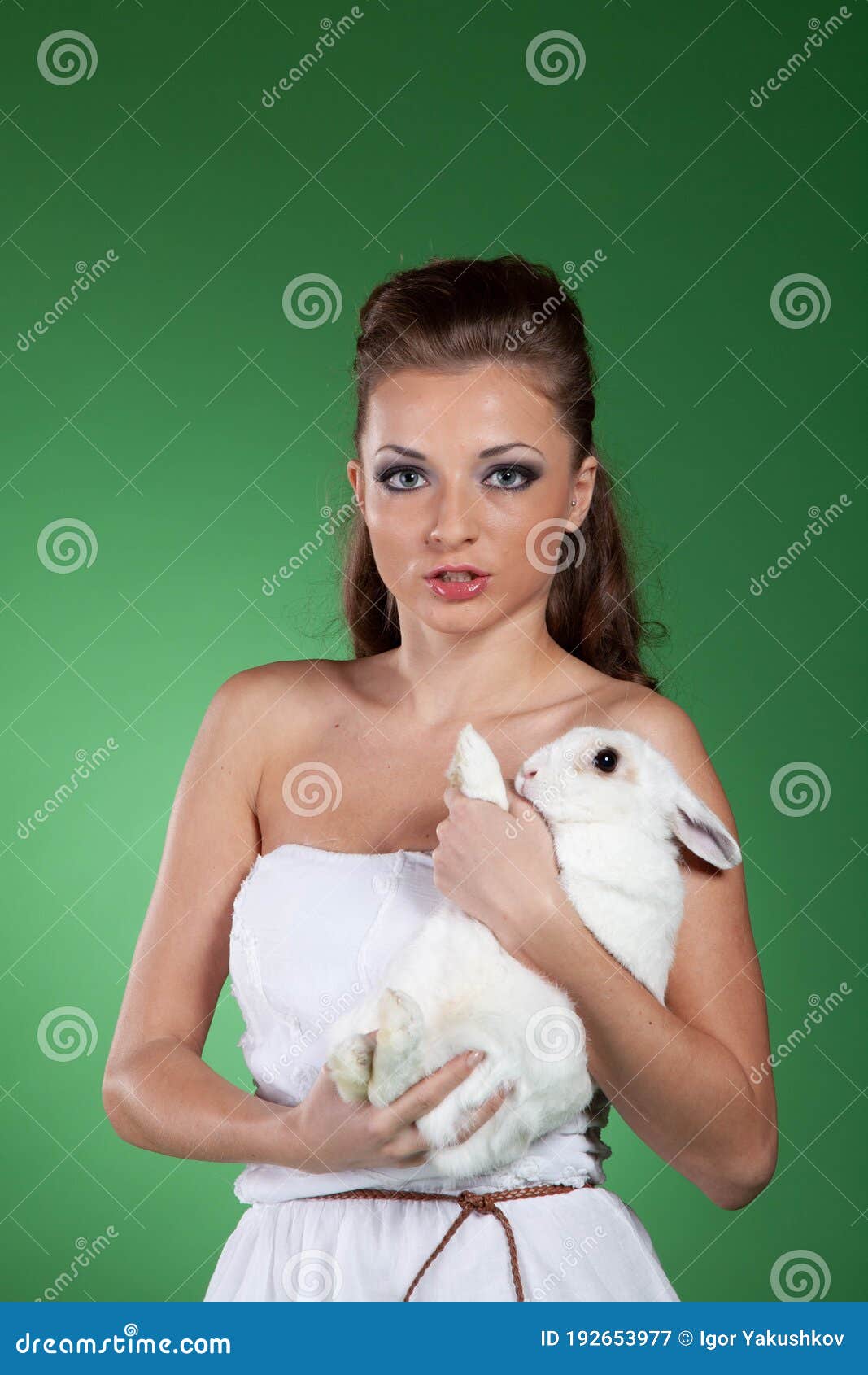 Young Beautiful Girl Posing in Studio Stock Image - Image of lifestyle ...