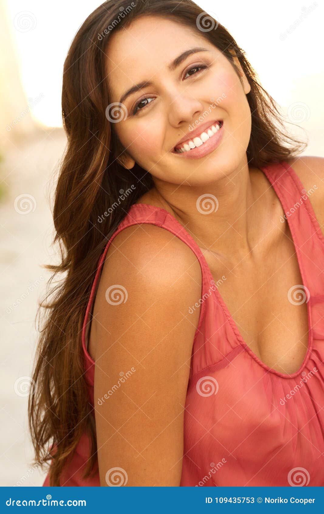 Young Beautiful Hispanic Woman Smiling. Stock Image - Image of adult ... Young Beautiful Hispanic Woman Smiling. Stock Image - Image of adult ...