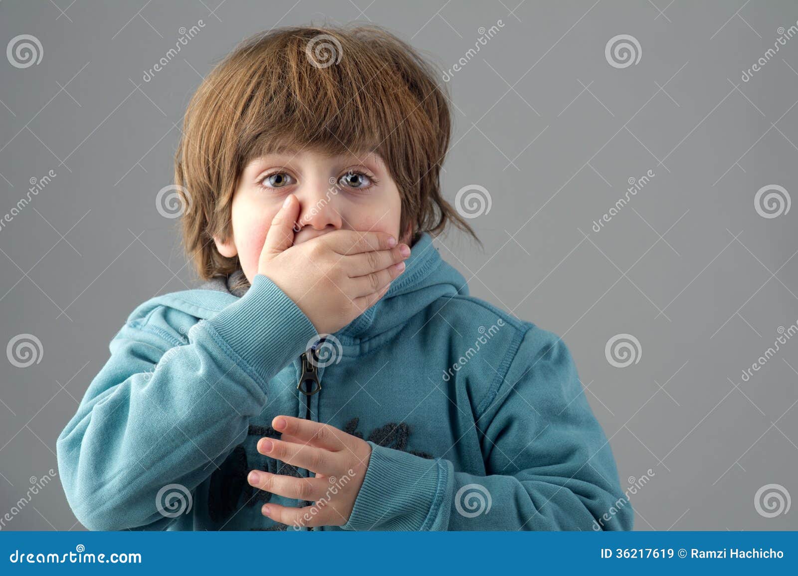Young Beautiful Kid with a Shocking Expression Stock Image - Image of ...