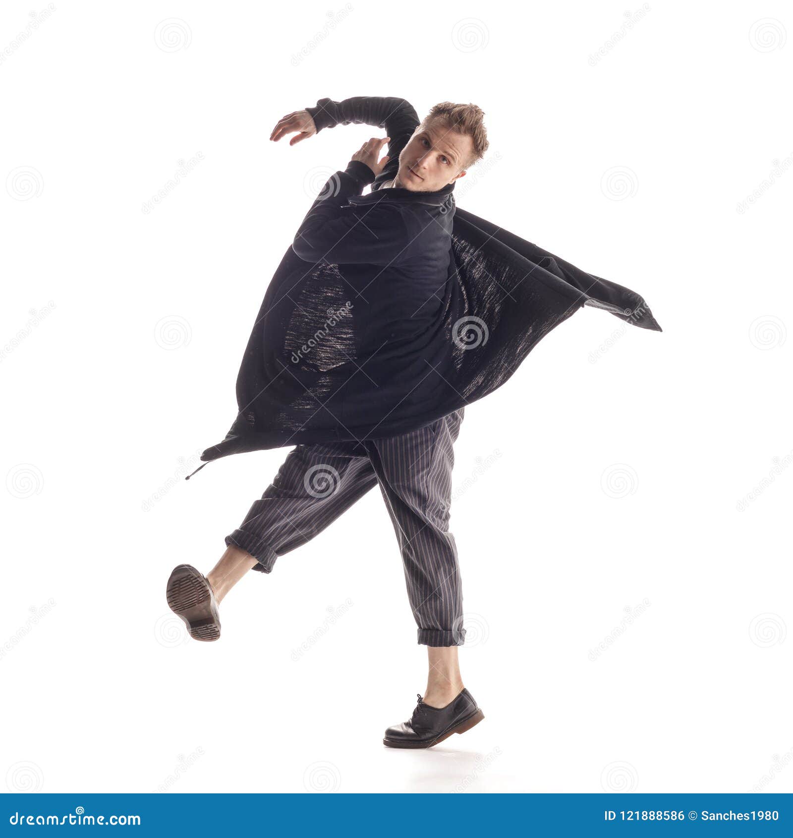 Young Beautiful Dancer Posing in the Studio Stock Photo - Image of male ...