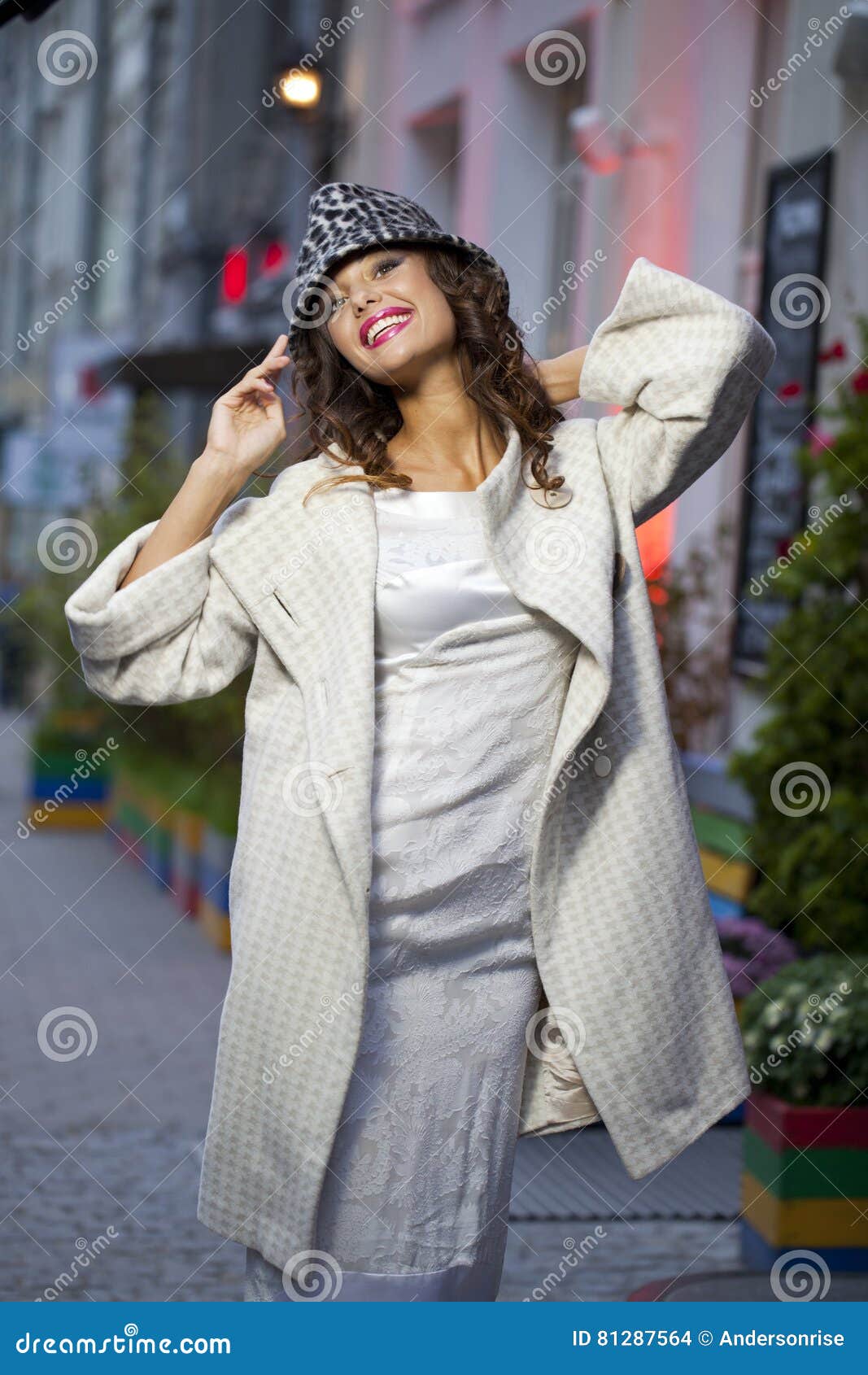 Young Beautiful Model in a Stylish Designer Clothes Stock Photo - Image ...