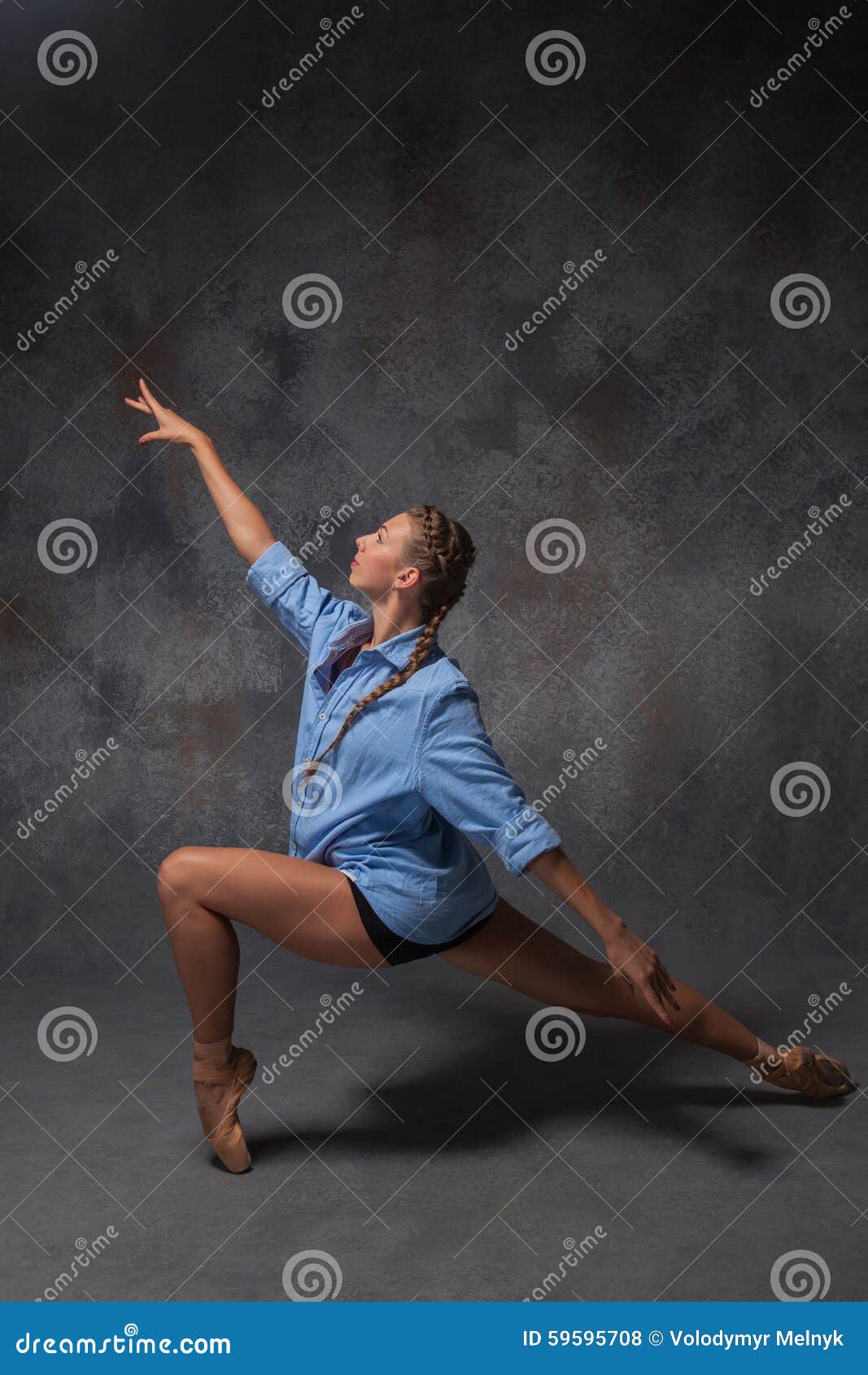 Young Beautiful Modern Style Dancer Posing on a Stock Photo - Image of ...