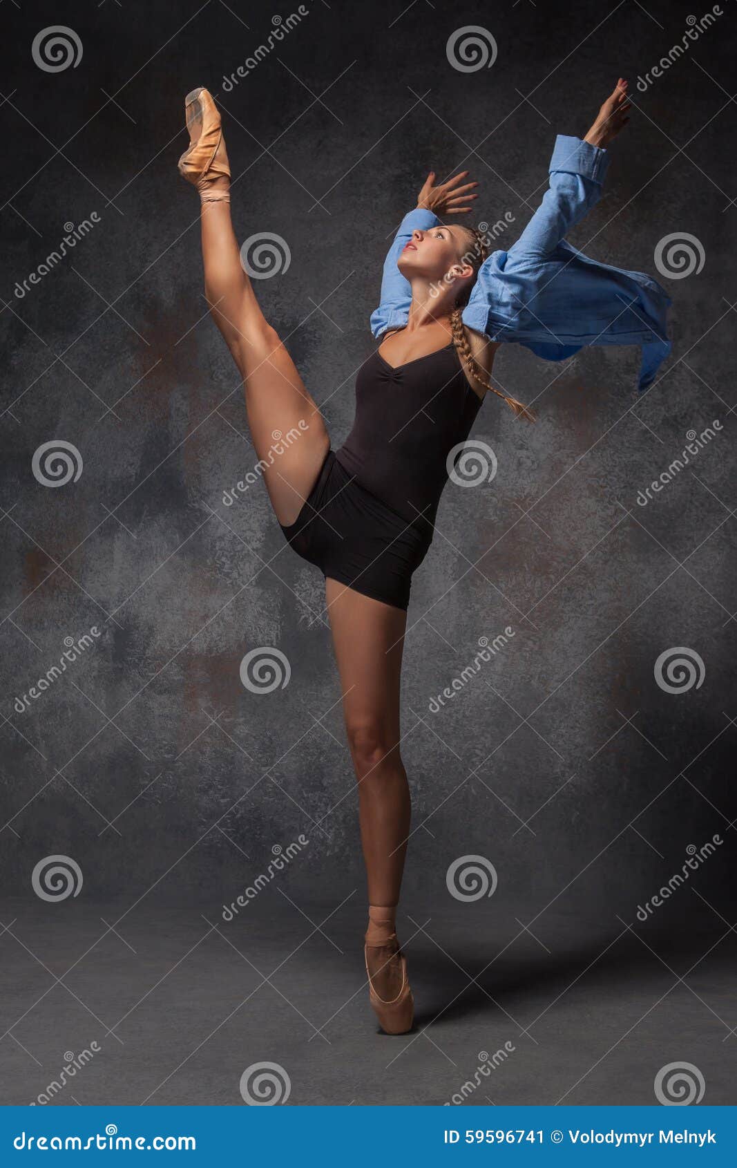 Young Beautiful Modern Style Dancer Posing on a Stock Image - Image of ...
