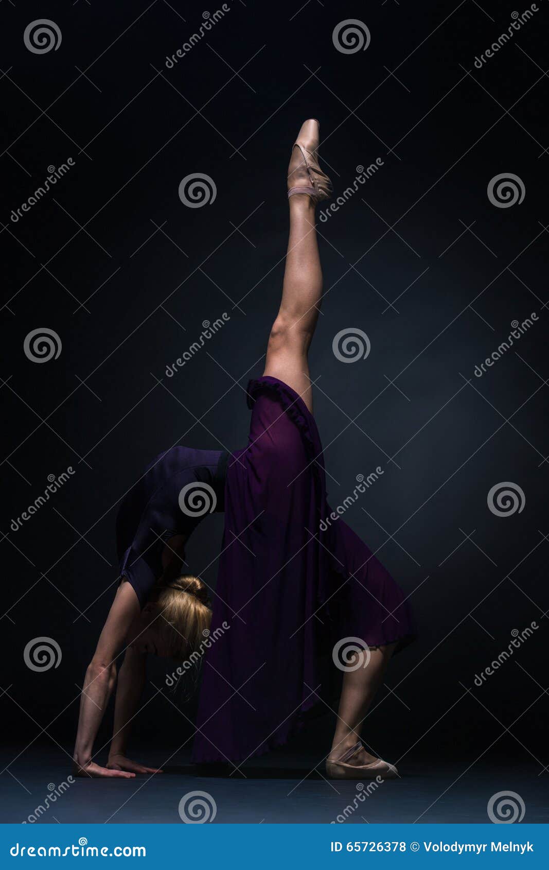 Young Beautiful Modern Style Dancer Posing on a Studio Background Stock ...
