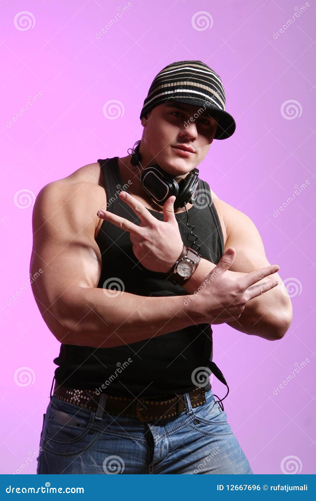 Young and Beautiful Muscle Man Stock Photo - Image of muscle ...