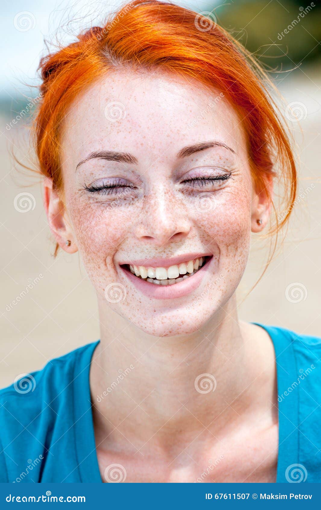Young Beautiful Redhead Freckled Woman Smiling Stock Image - Image of ... Young Beautiful Redhead Freckled Woman Smiling Stock Image - Image of ...