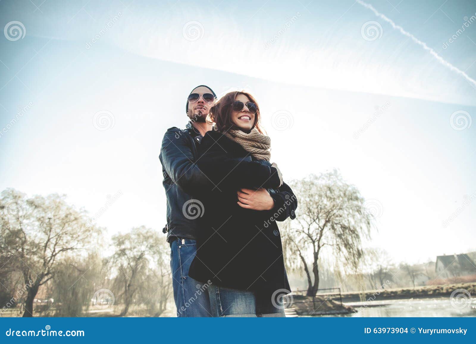 Young Beautiful Rock and Roll Couple Stock Photo - Image of beard ...