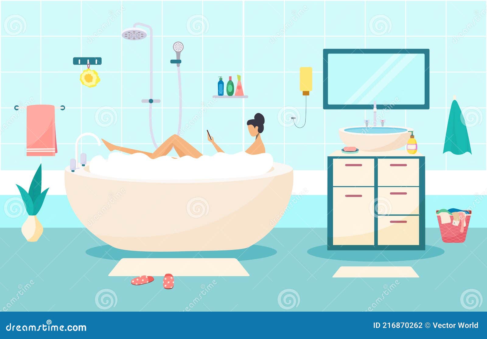 Take A Shower Royalty Free Stock Image 19429306