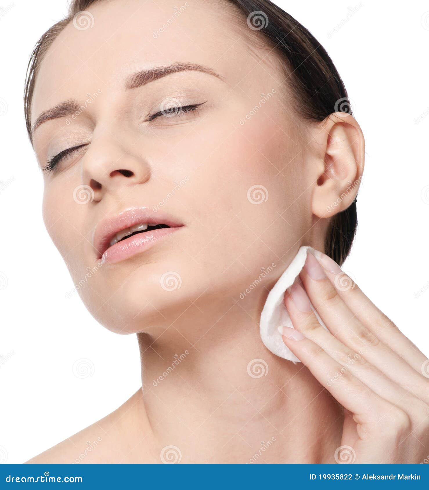 Young Beautiful Woman with Clean Sponge Stock Photo - Image of healthy ...