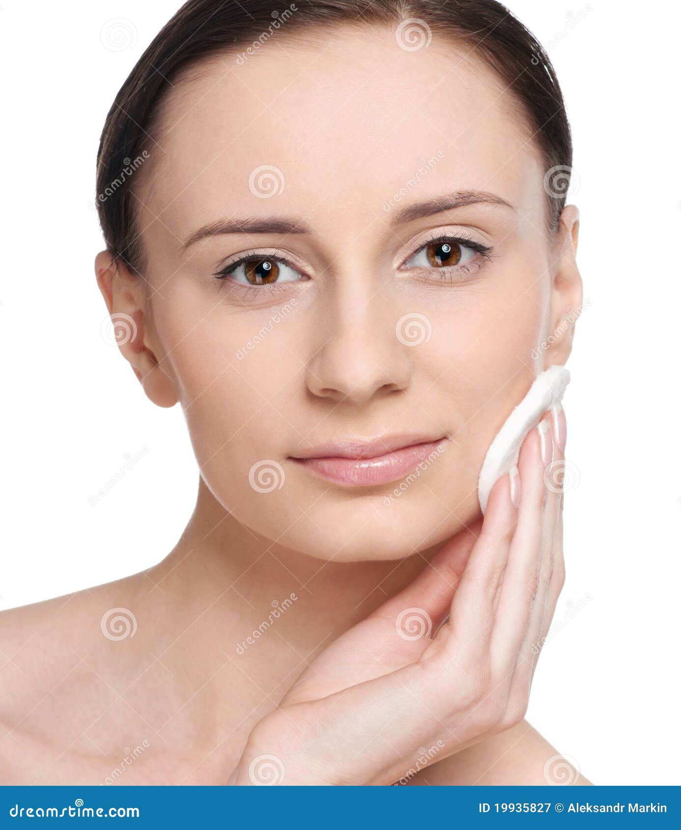 Young Beautiful Woman with Clean Sponge Stock Image - Image of hygiene ...