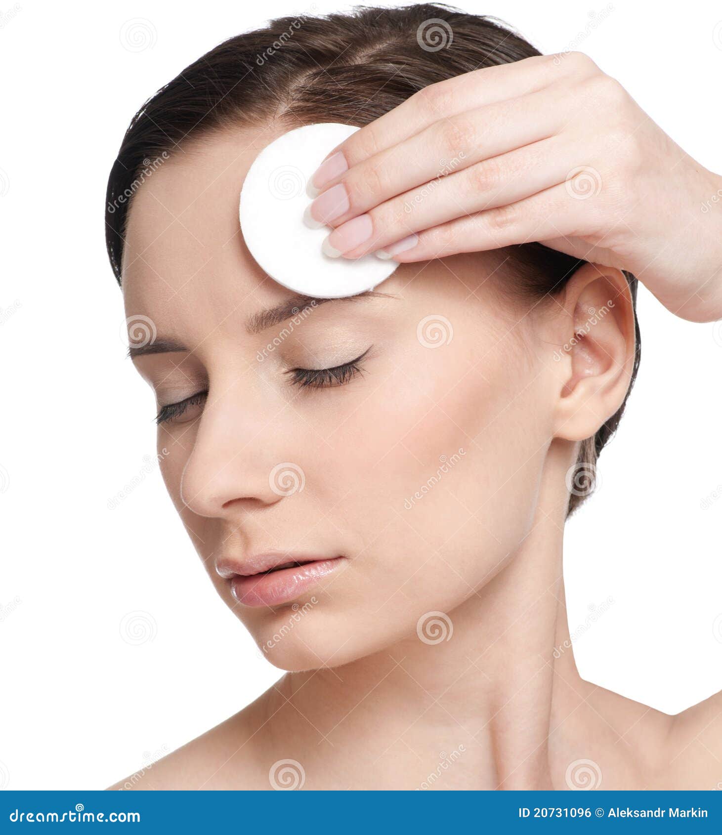 Young Beautiful Woman with Clean Sponge Stock Photo - Image of candid ...