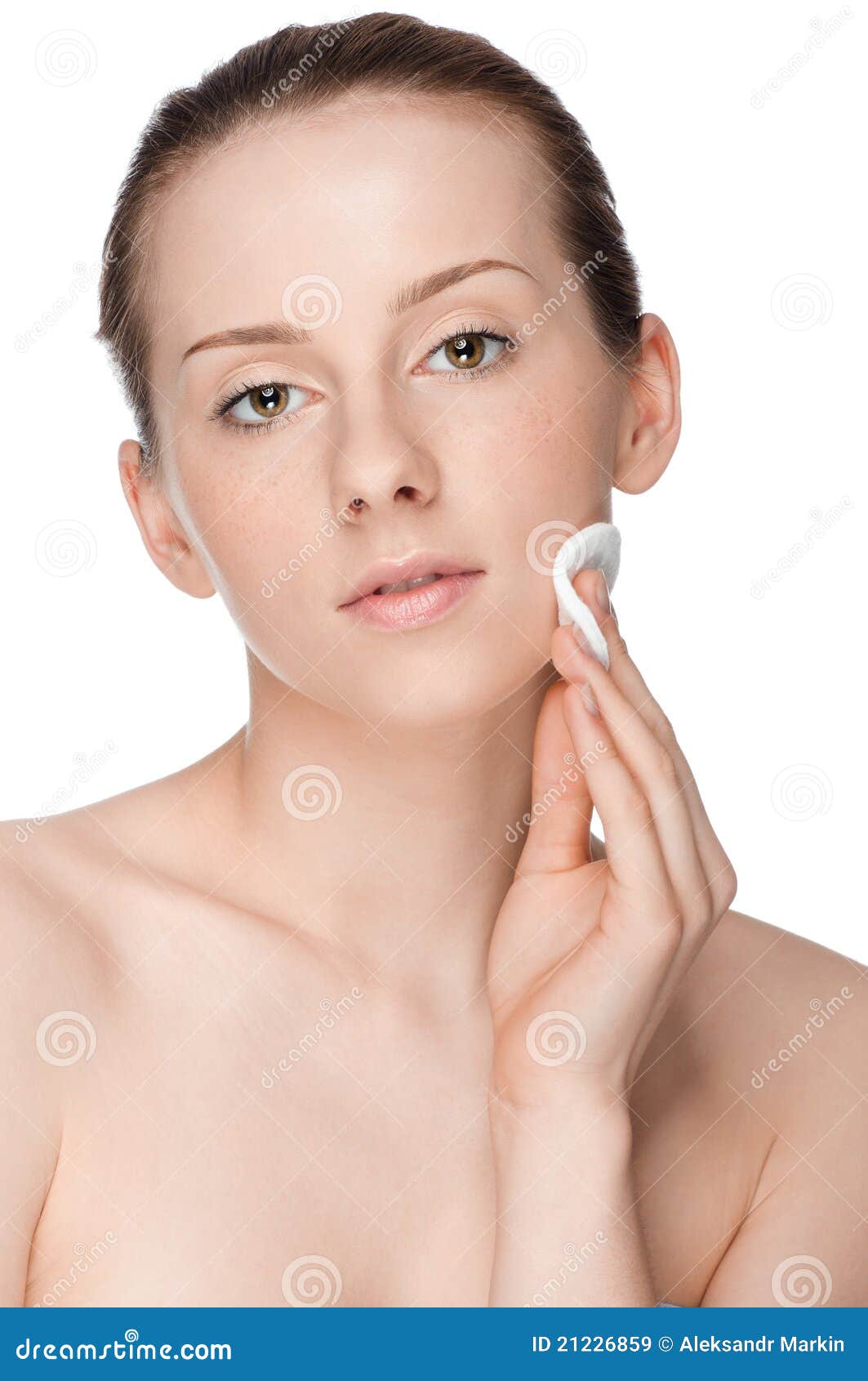 Young Beautiful Woman with Clean Sponge Stock Image - Image of closeup ...