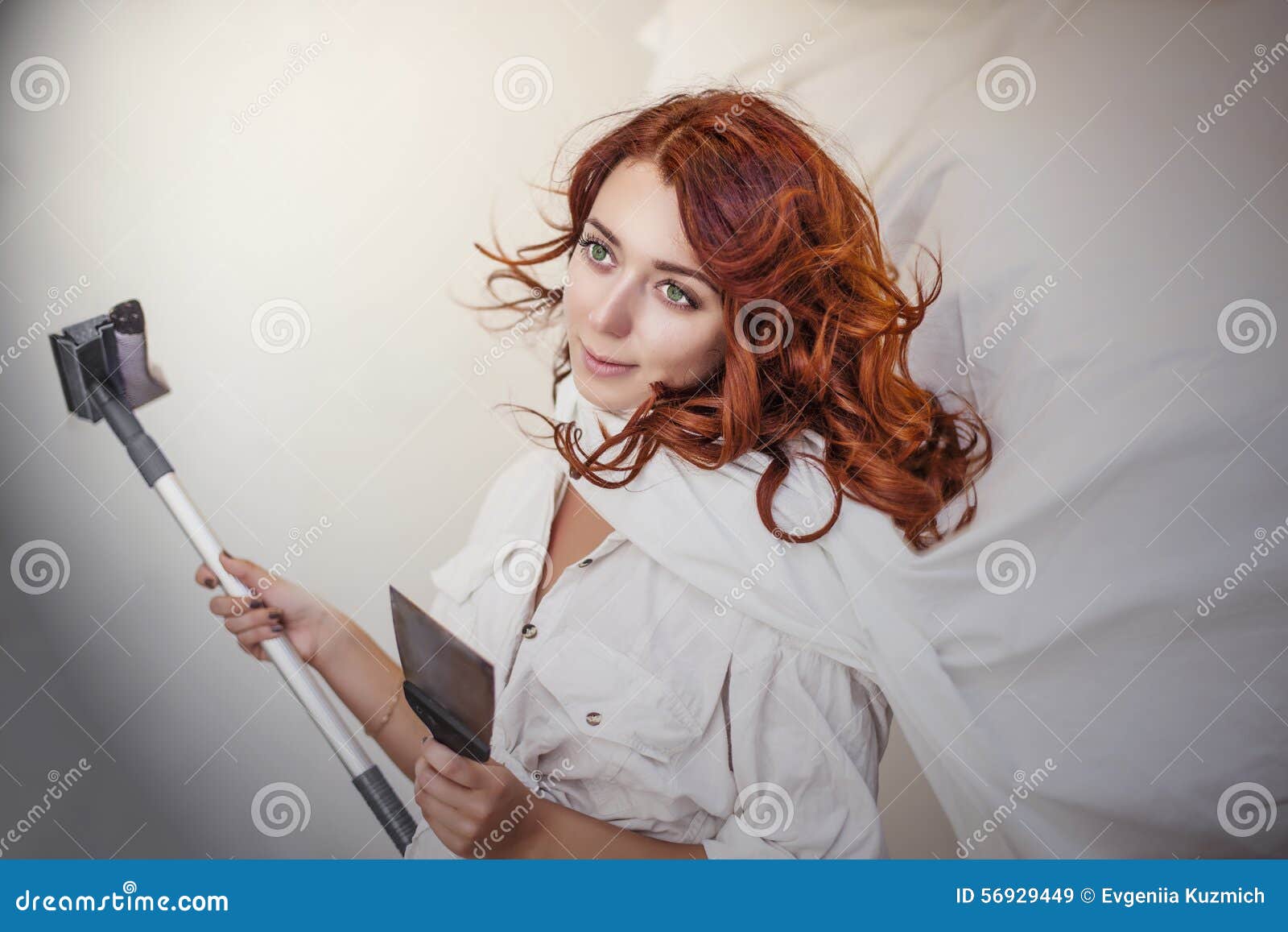 Young Beautiful Woman Doing Repairs in the House with Tools Stock Image ...
