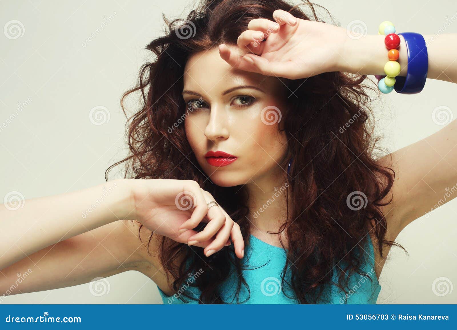 Young beautiful woman stock image. Image of happiness - 53056703