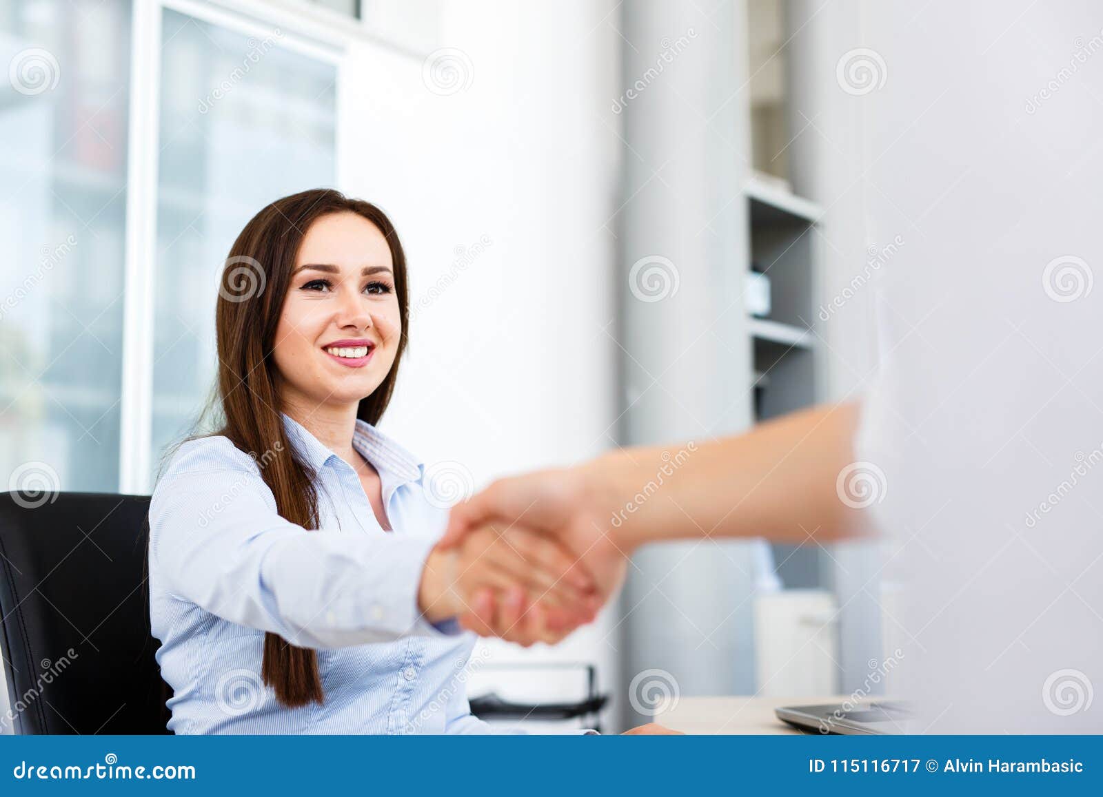 Young Beautiful Woman Get Employed Stock Image - Image of companionship ...