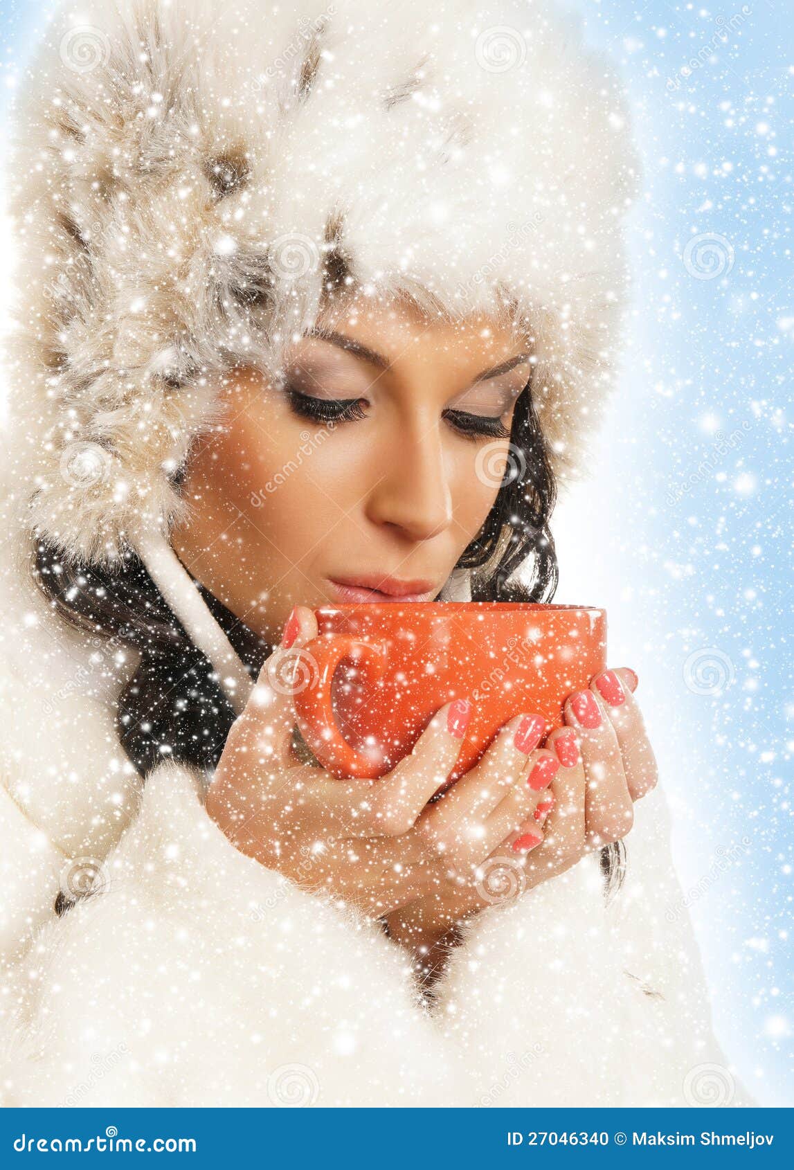 A Young and Beautiful Woman Holding a Present Stock Photo - Image of ...