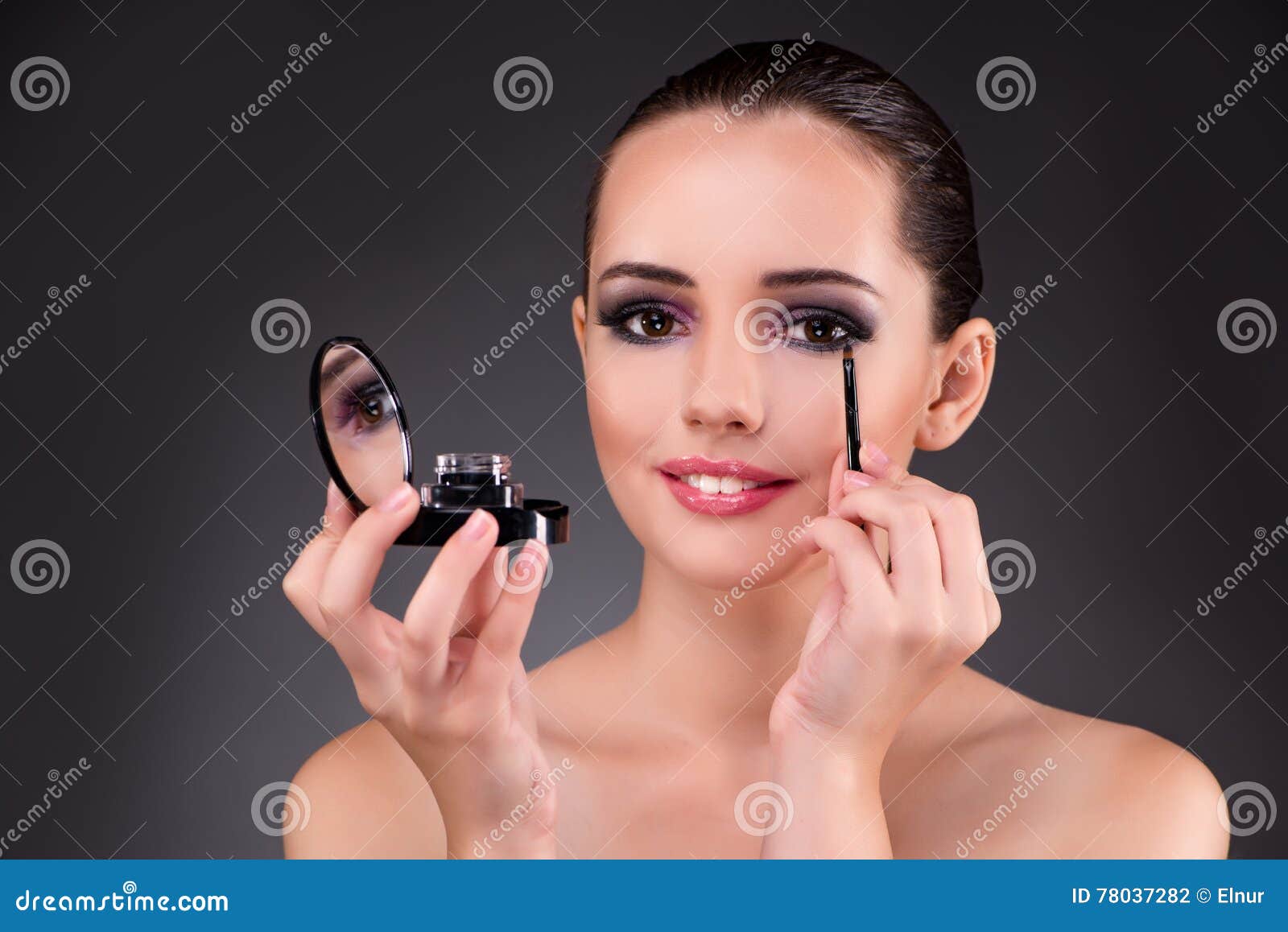 The Young Beautiful Woman in Make-up Concept Stock Photo - Image of ...