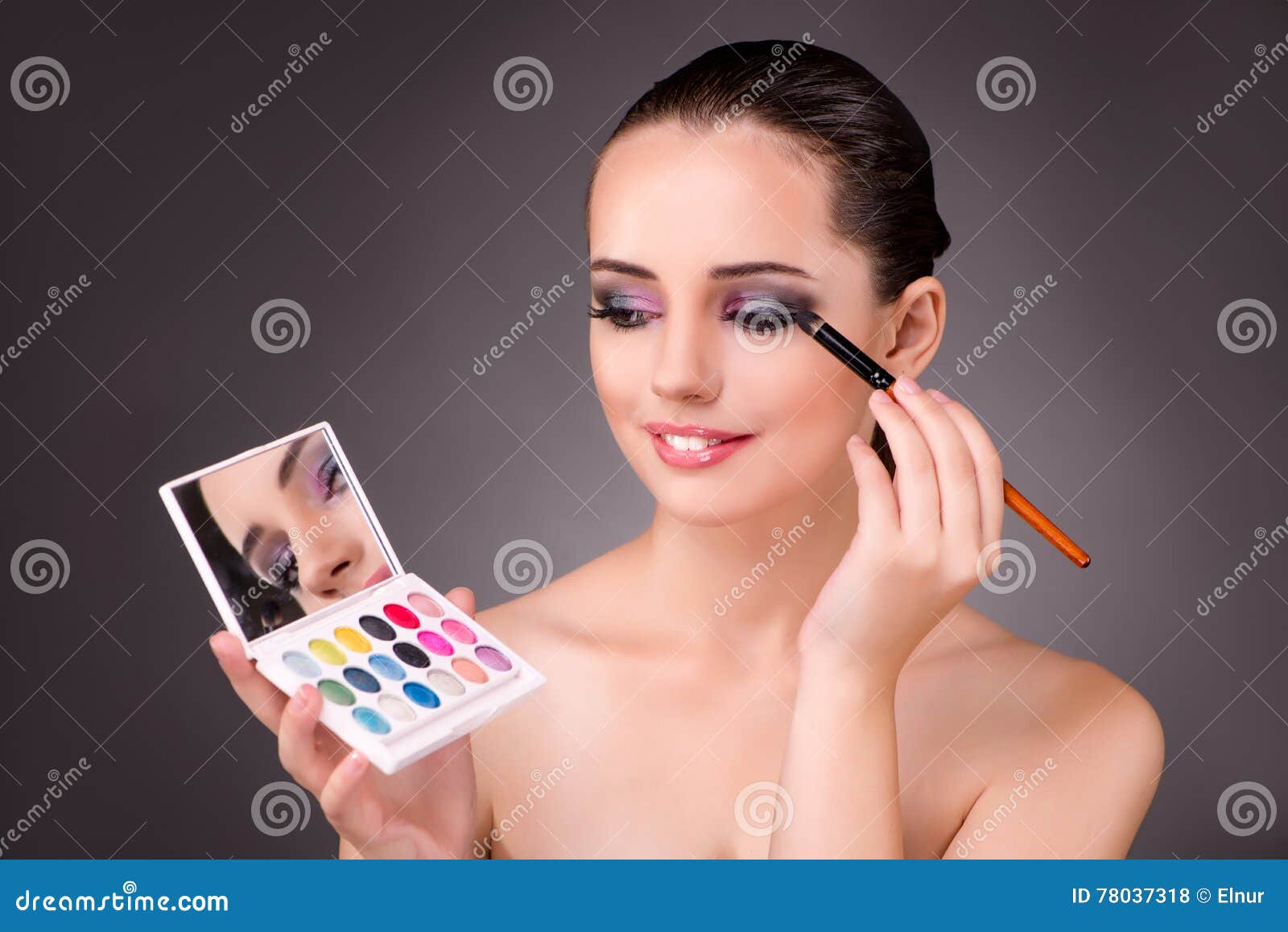 The Young Beautiful Woman in Make-up Concept Stock Photo - Image of ...