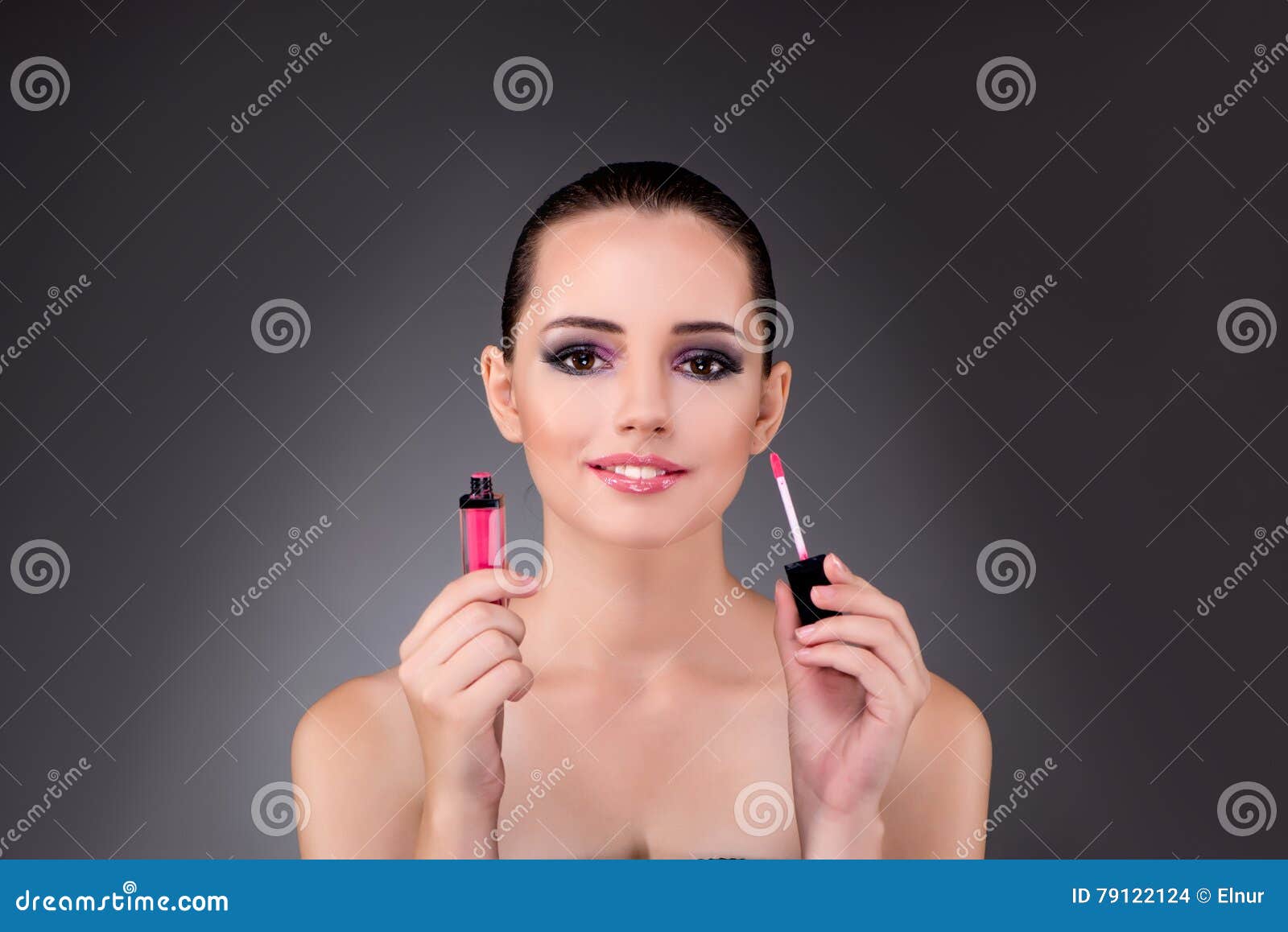 The Young Beautiful Woman in Make-up Concept Stock Photo - Image of ...