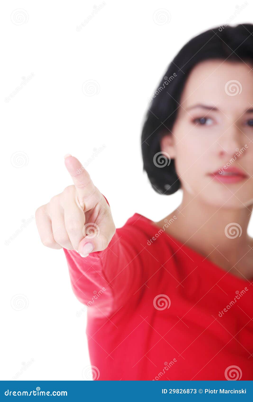 Young Beautiful Woman Making Choose Stock Image - Image of confidence ...