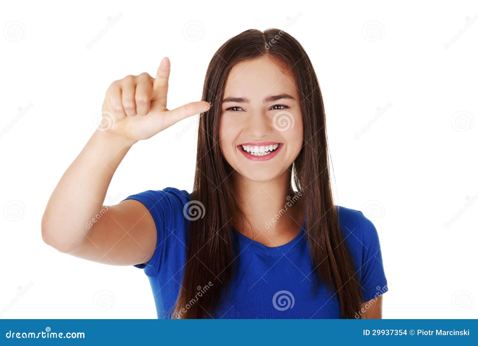 Young Beautiful Woman Making Choose Stock Photo - Image of beautiful ...