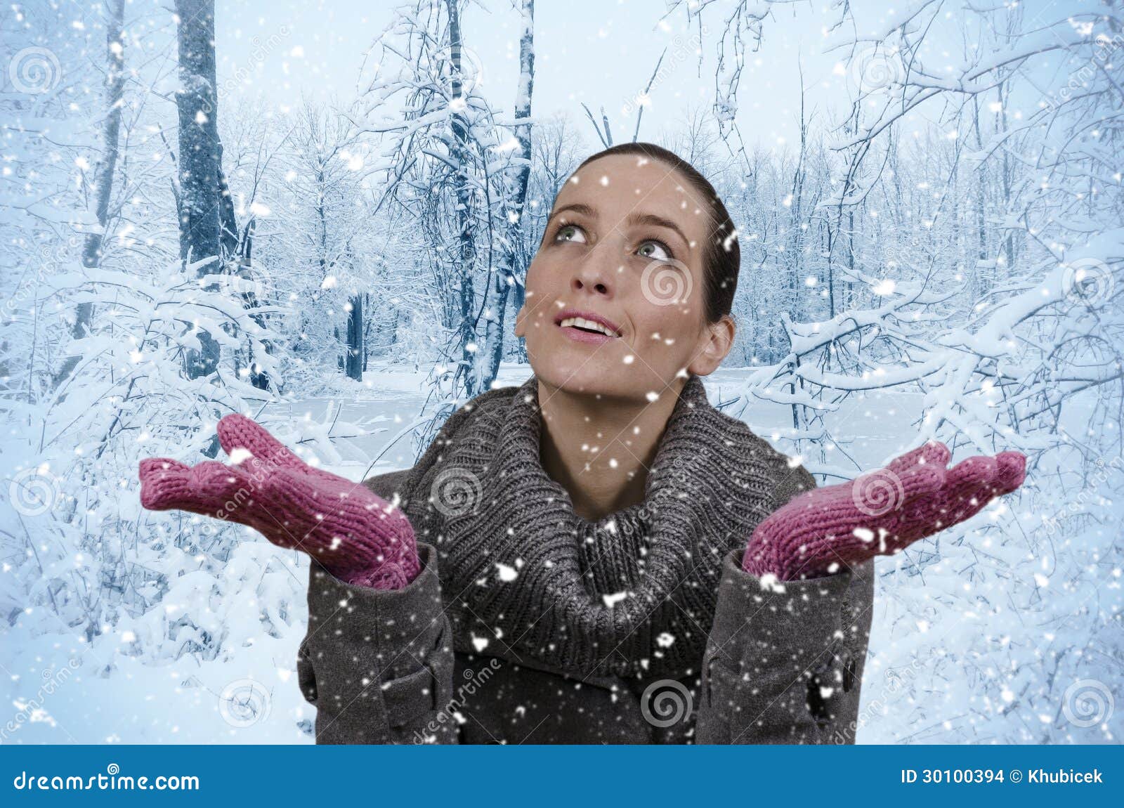 Snow stock photo. Image of beautiful, falling, give, attractive - 30100394