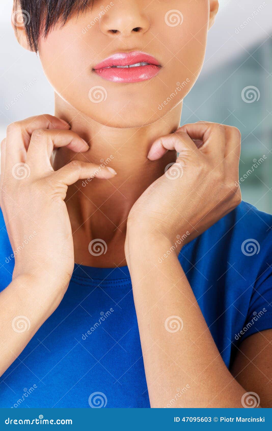 Young Beautiful Woman Scratching Her Self. Stock Image - Image of ... Young Beautiful Woman Scratching Her Self. Stock Image - Image of ...