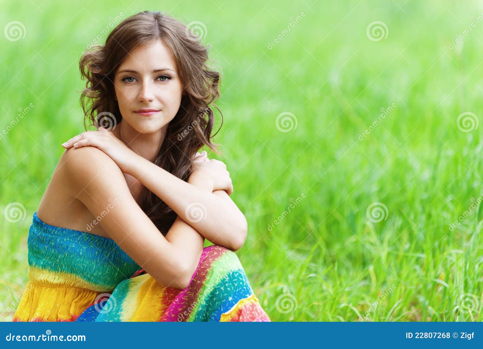 Young Beautiful Woman Sitting on Stock Photo - Image of dark, exciting ...