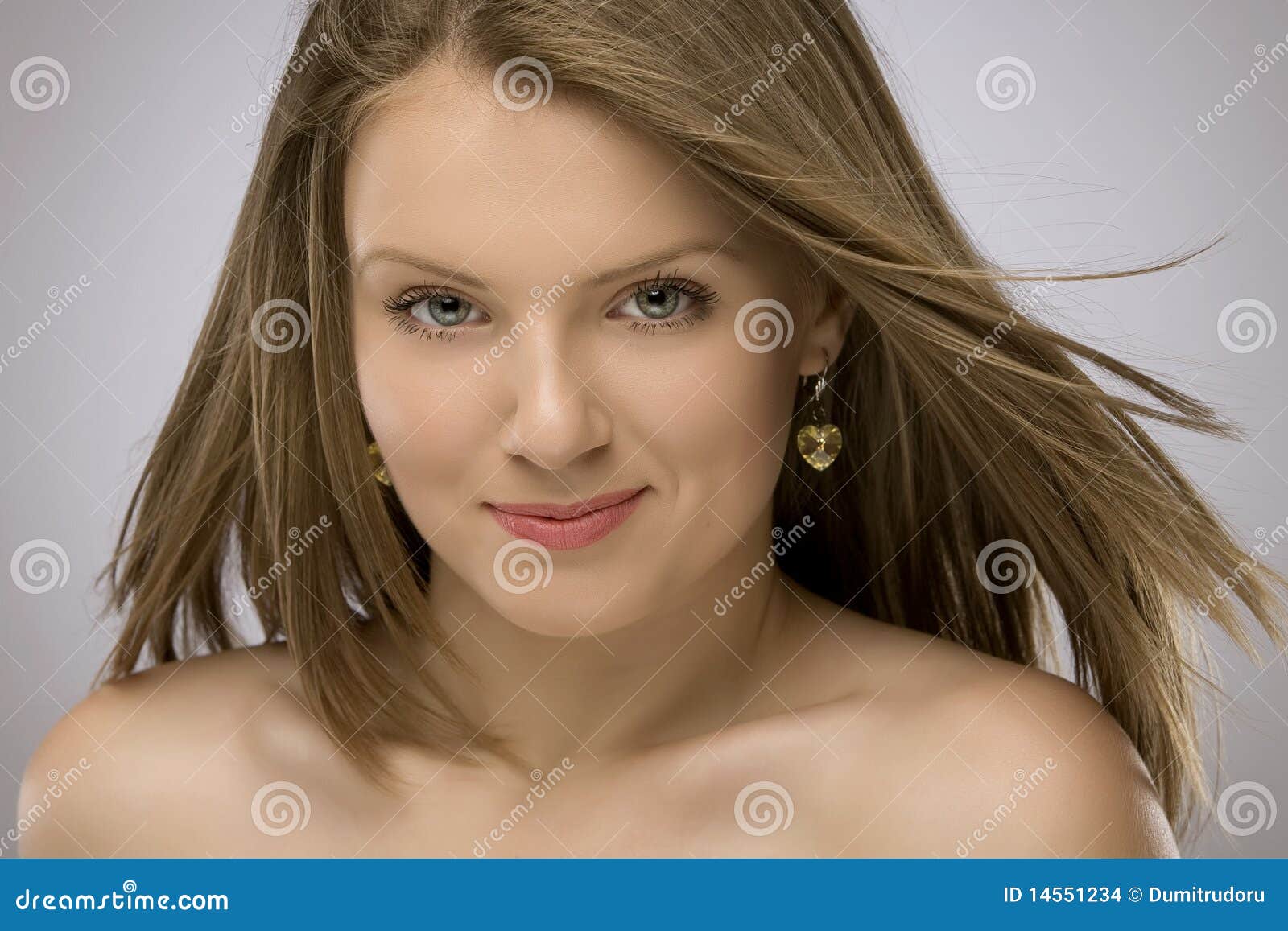 Young Beautiful Woman in Studio Shoot Stock Photo - Image of lips ...