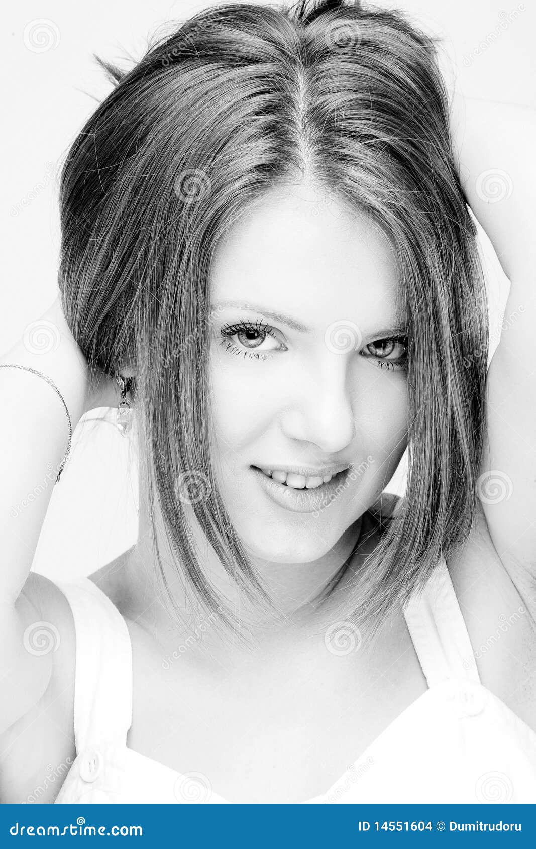 Young Beautiful Woman in Studio Shoot Stock Photo - Image of beautiful ...