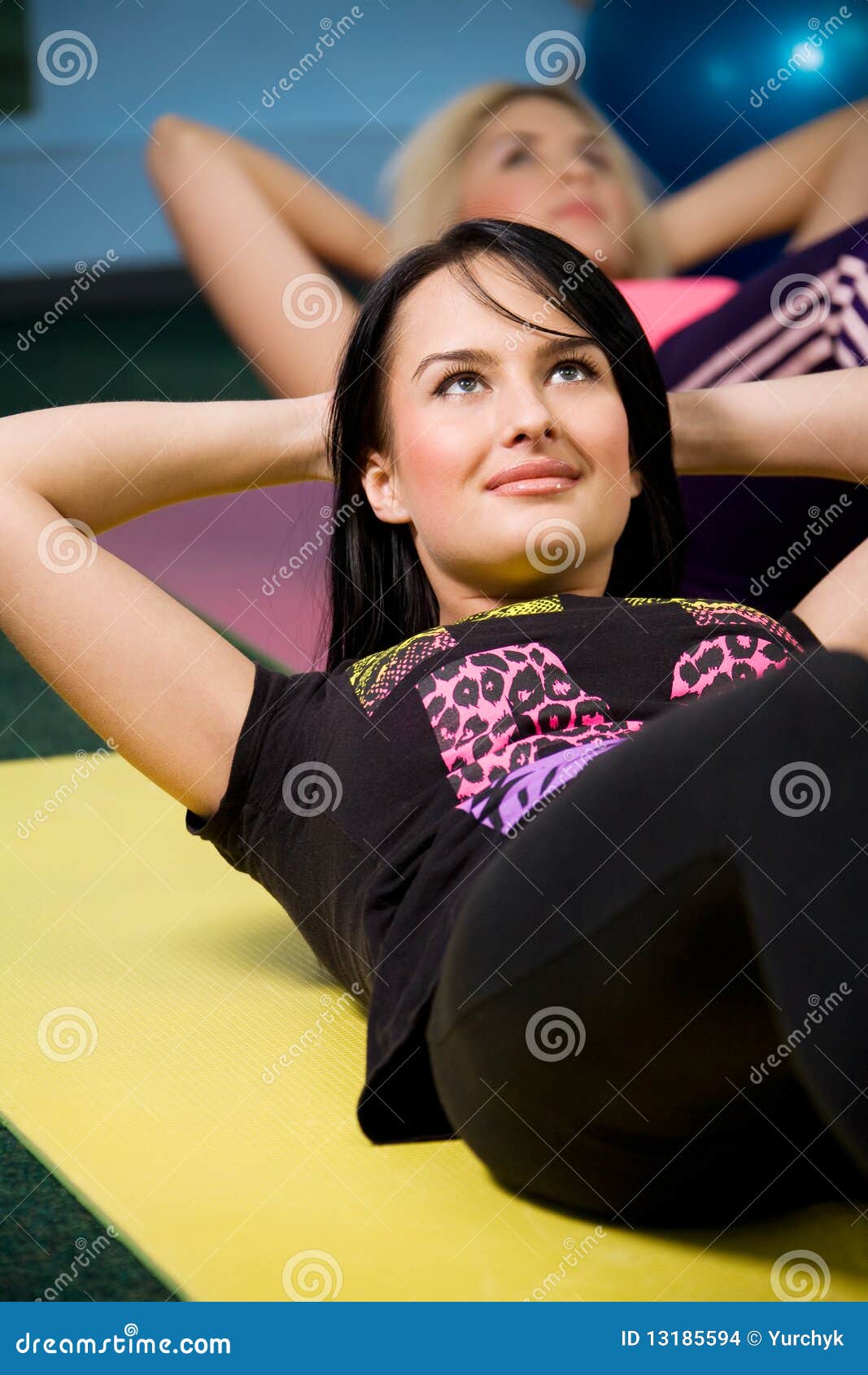 Young Beautiful Women Exercising Stock Photo - Image of gymnastics ...