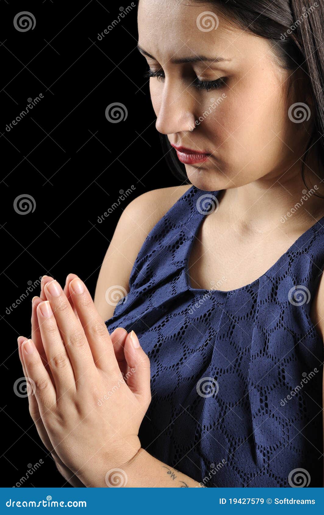 Young and Beautiful Women Praying Stock Image - Image of christina ...