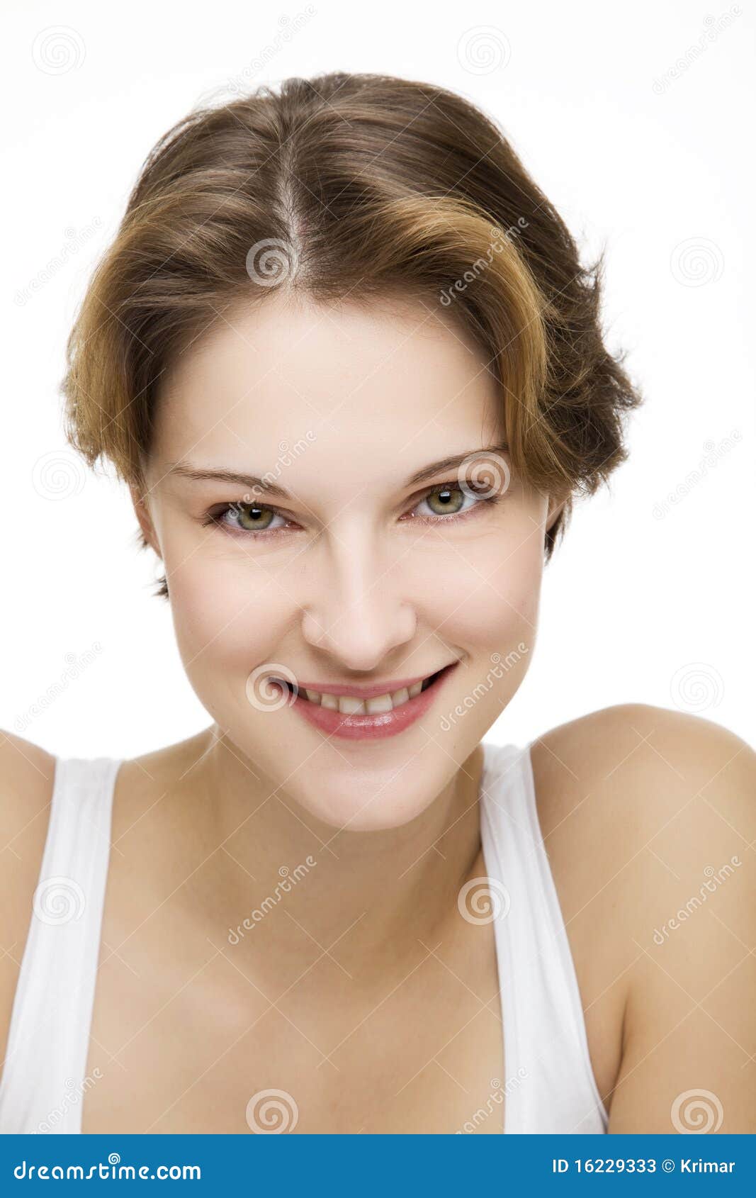 Young Beautiful Women Smiles Stock Image - Image of face, happy: 16229333