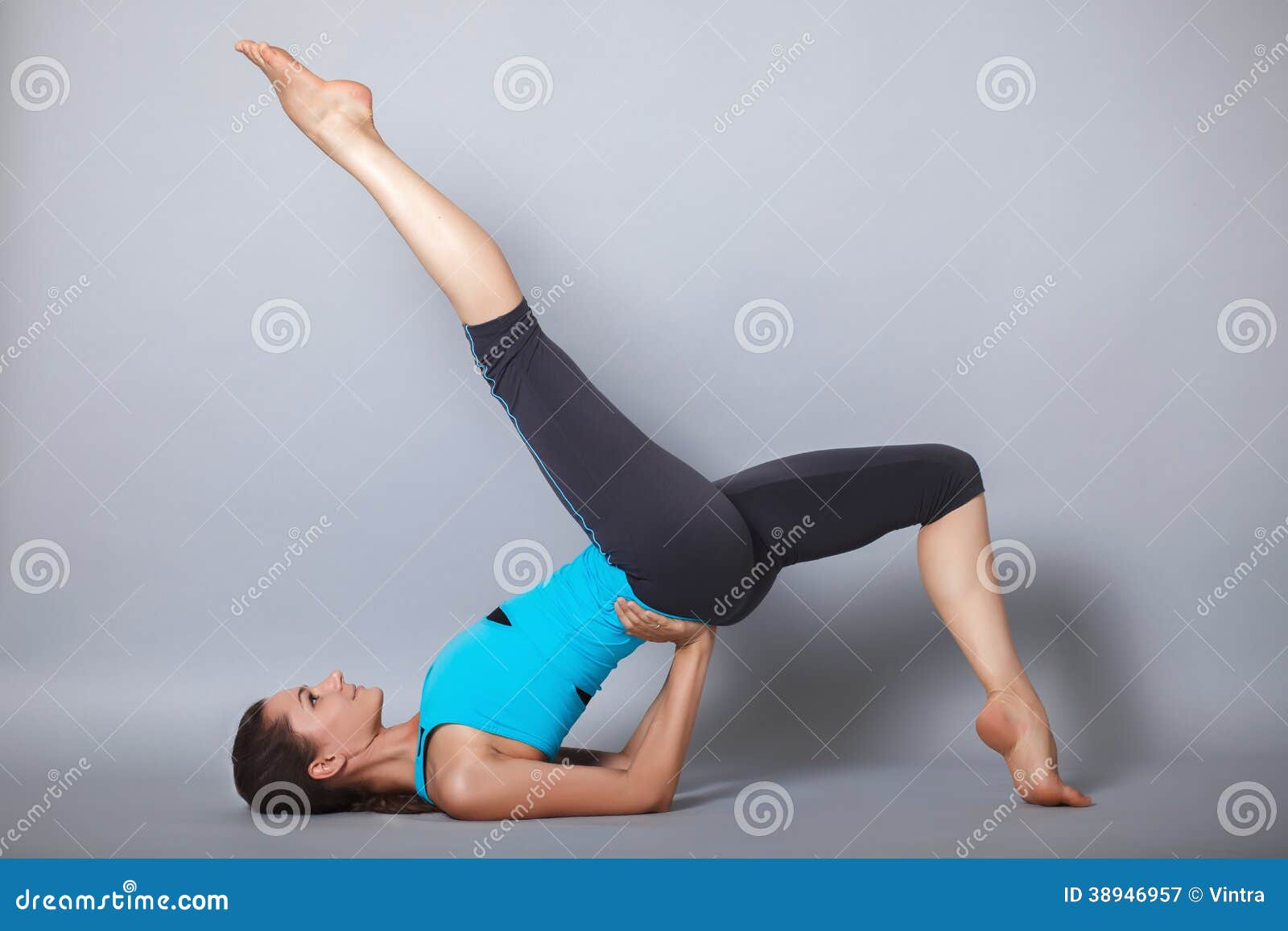 Young Beautiful Yoga Posing Stock Image - Image of solitude, lifestyle ...