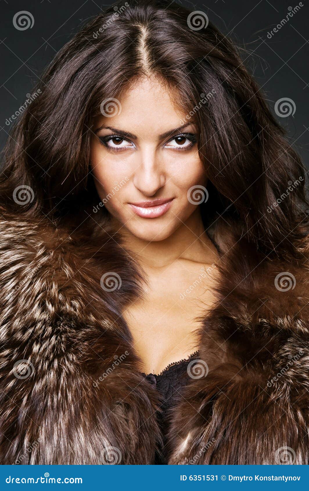 Young beauty in furs stock image. Image of beautiful, beauty - 6351531