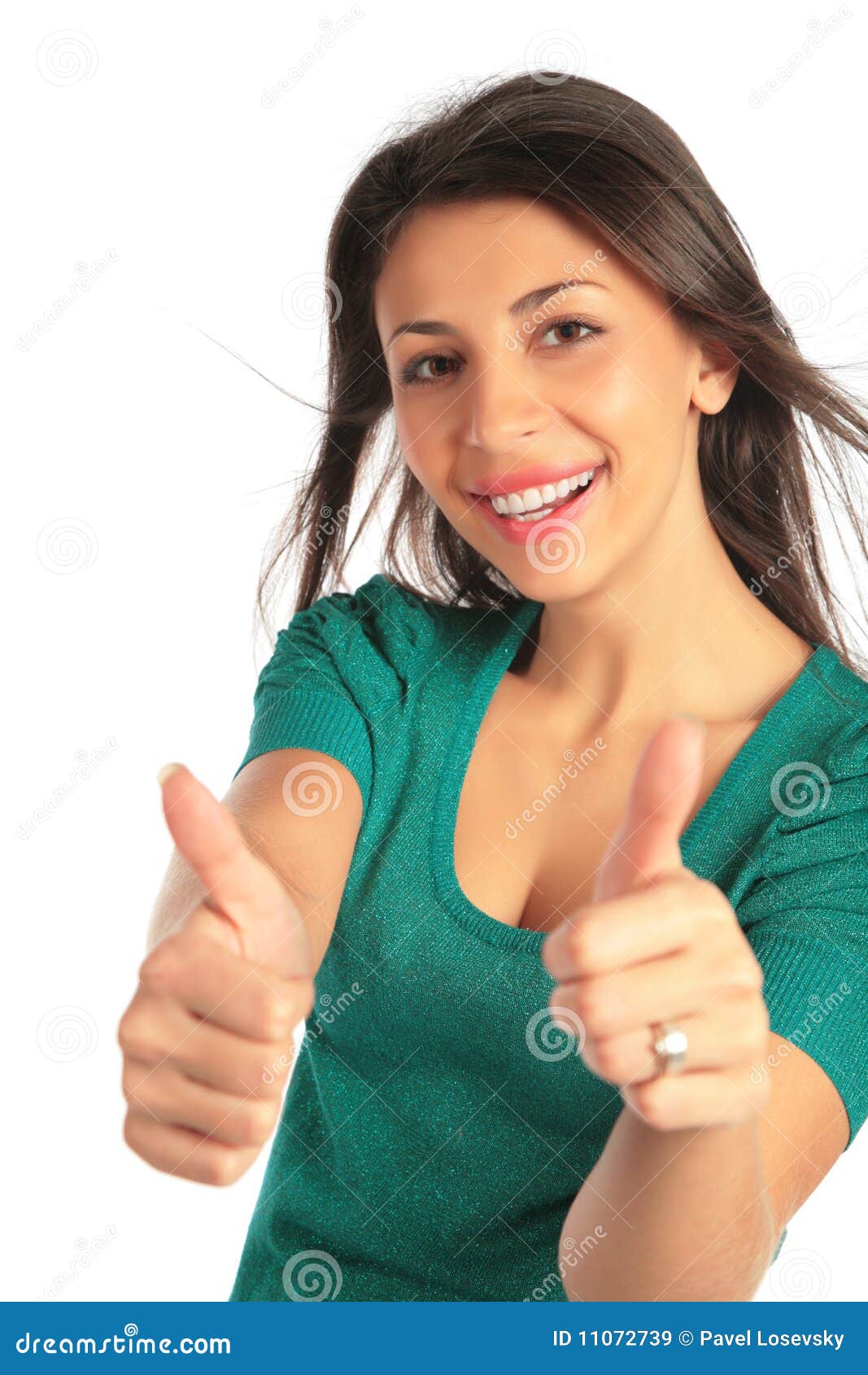 Young Beauty Girl Make Gesture Ok Stock Image - Image of isolated ...