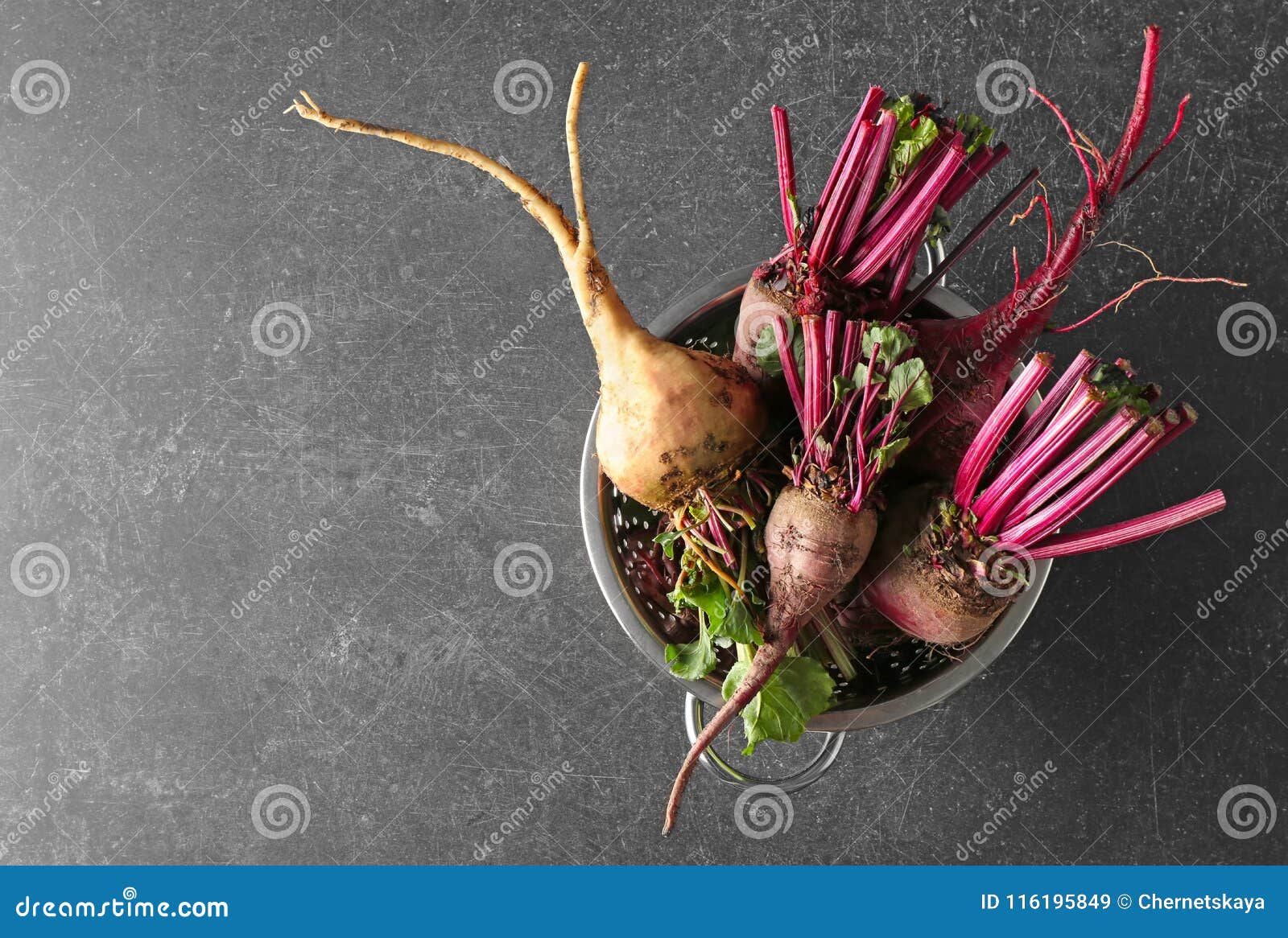 Young beets in strainer stock image. Image of beet, green - 116195849