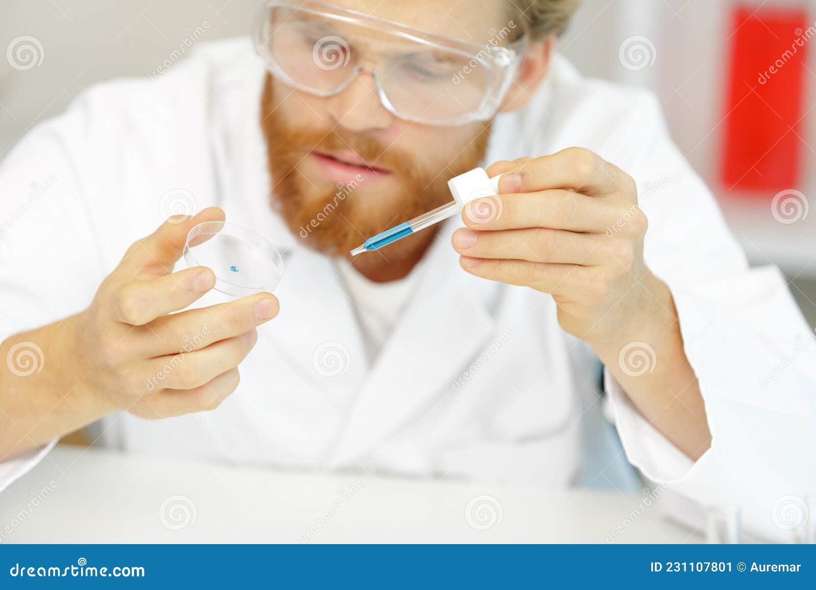 Young Biologist Sets Dna Sequencing Reaction with Multichannel Pipette ...